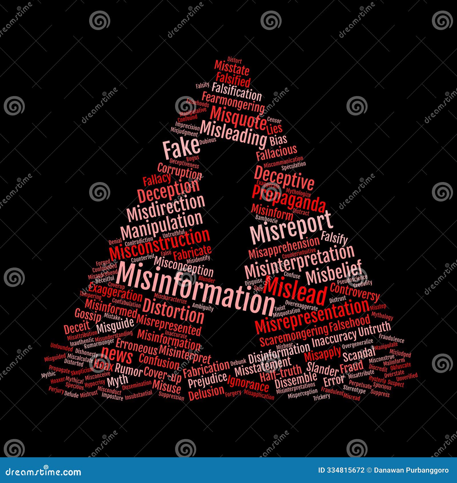Misinformation Word Cloud stock illustration. Illustration of logo ...