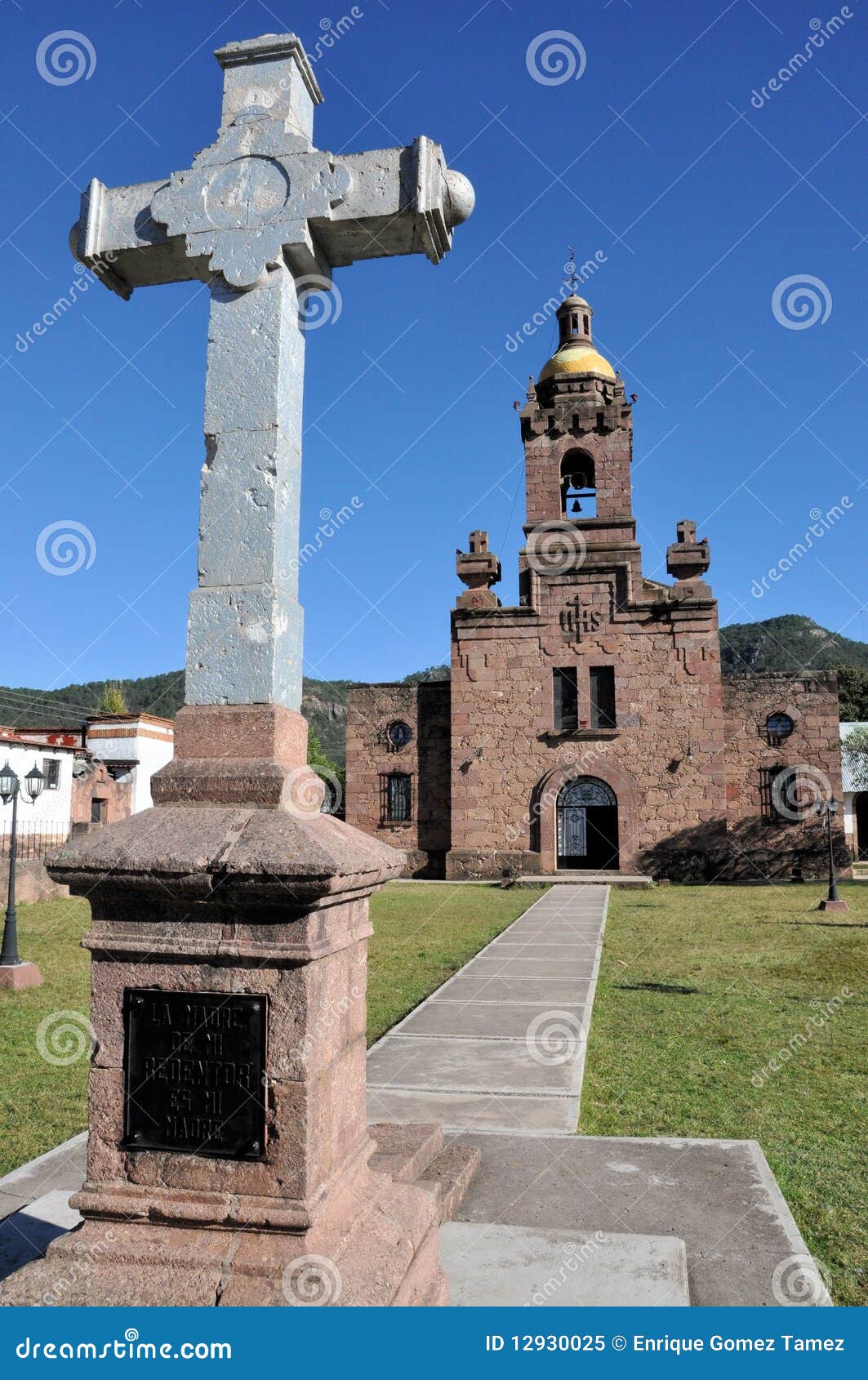 Mision Cerocahui stock image. Image of railroad, mountains - 12930025