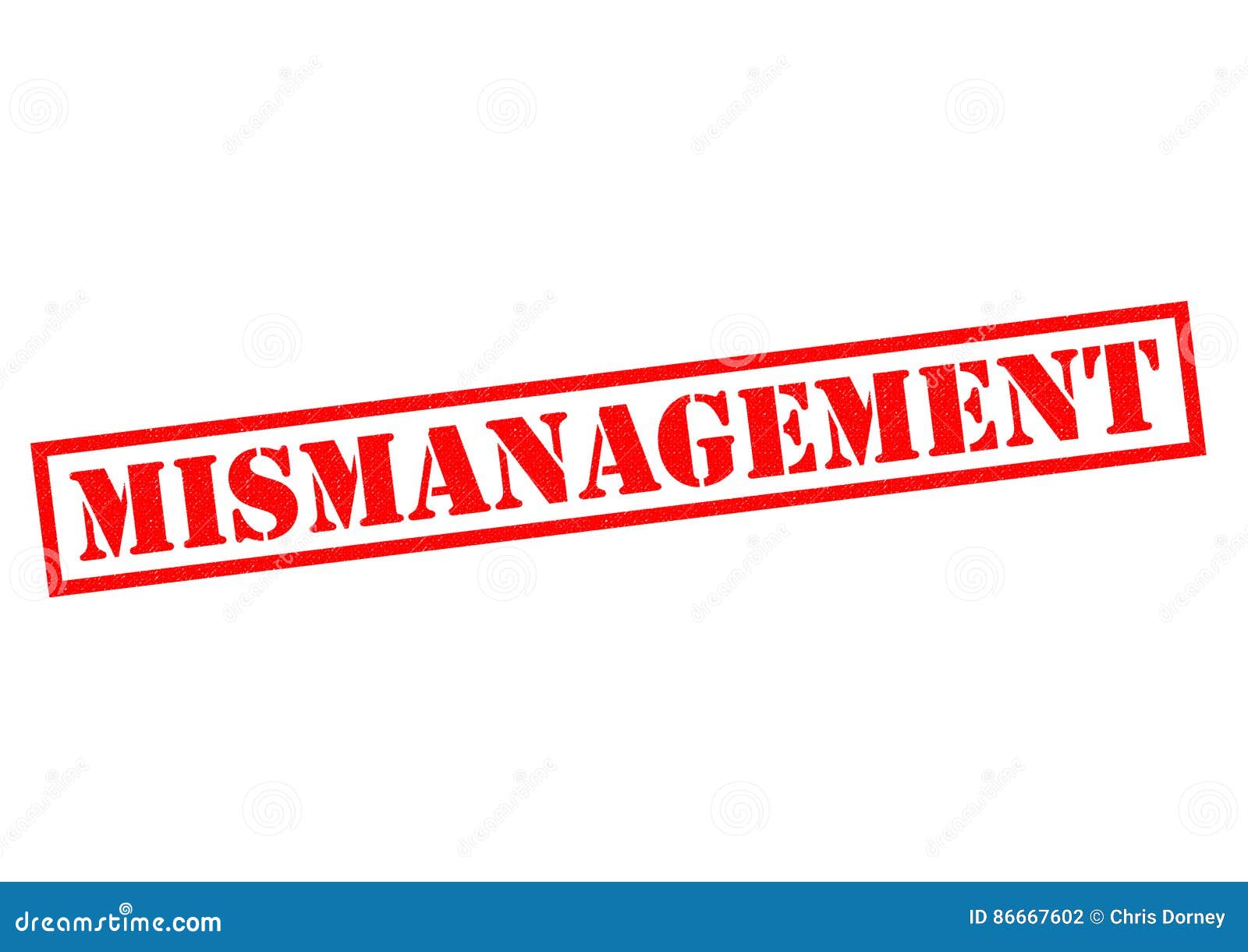 MISMANAGEMENT stock illustration. Illustration of fault - 86667602