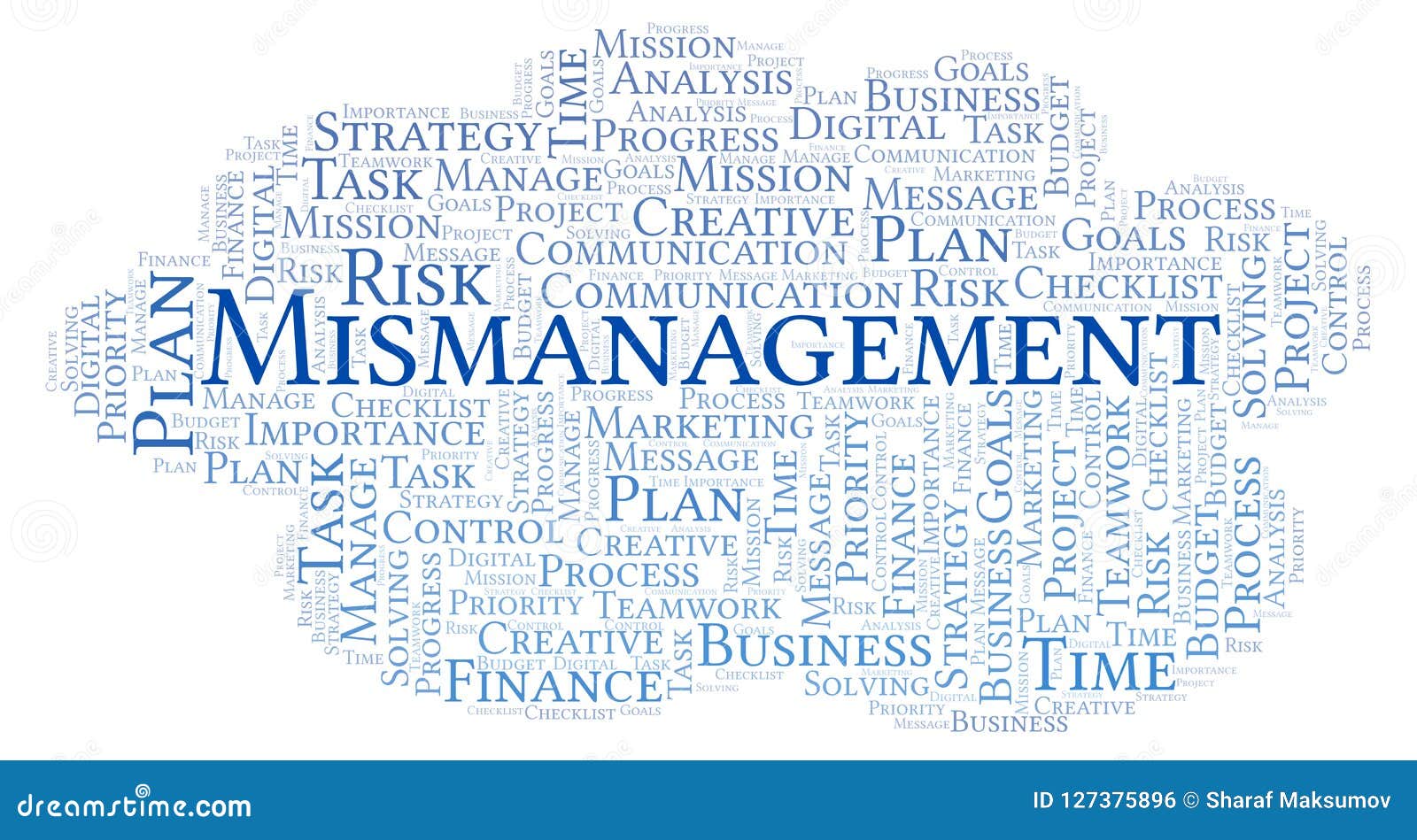 Mismanagement Word Cloud, Made with Text only. Stock Illustration ...