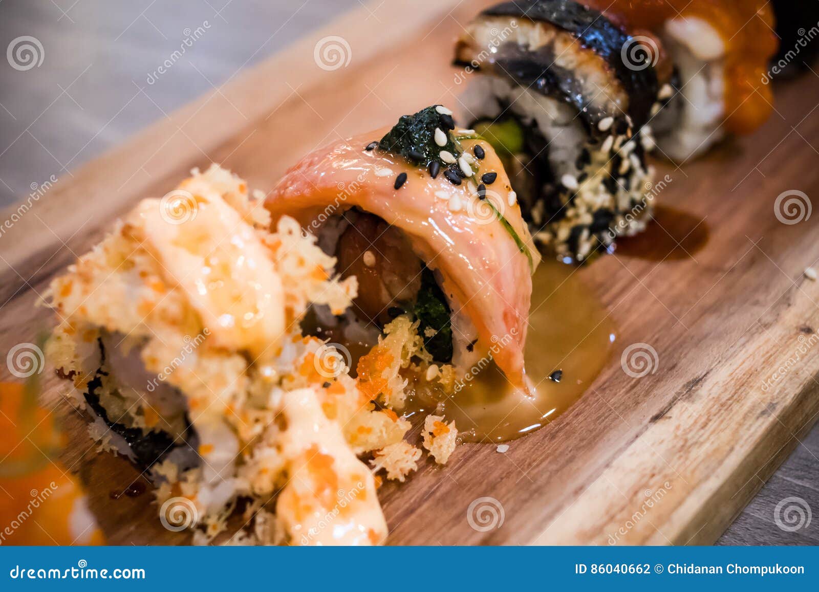 Miso sushi and fish stock photo. Image of oriental, delicacy - 86040662