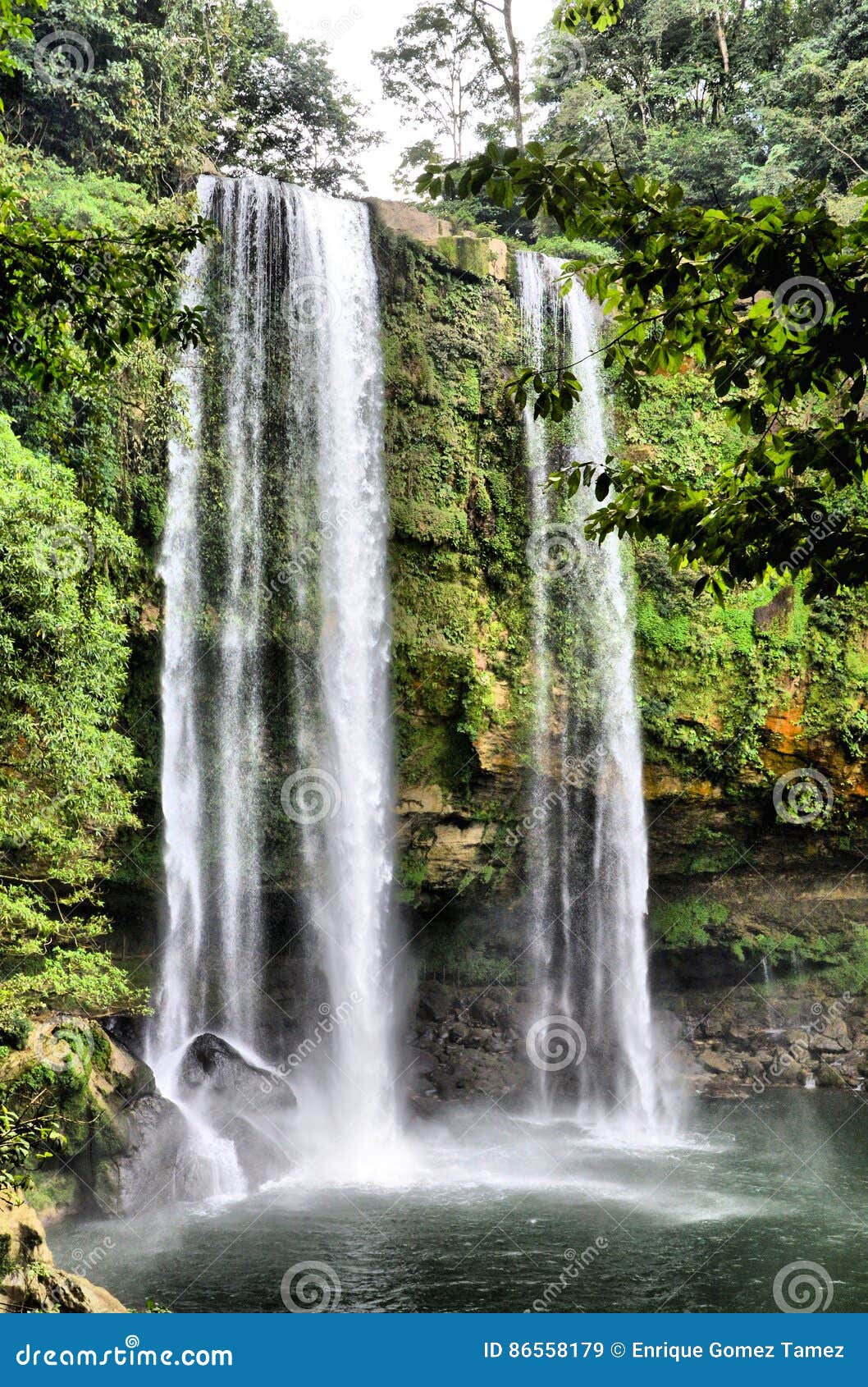 Misol Ha Waterfall stock image. Image of national, bottom - 86558179