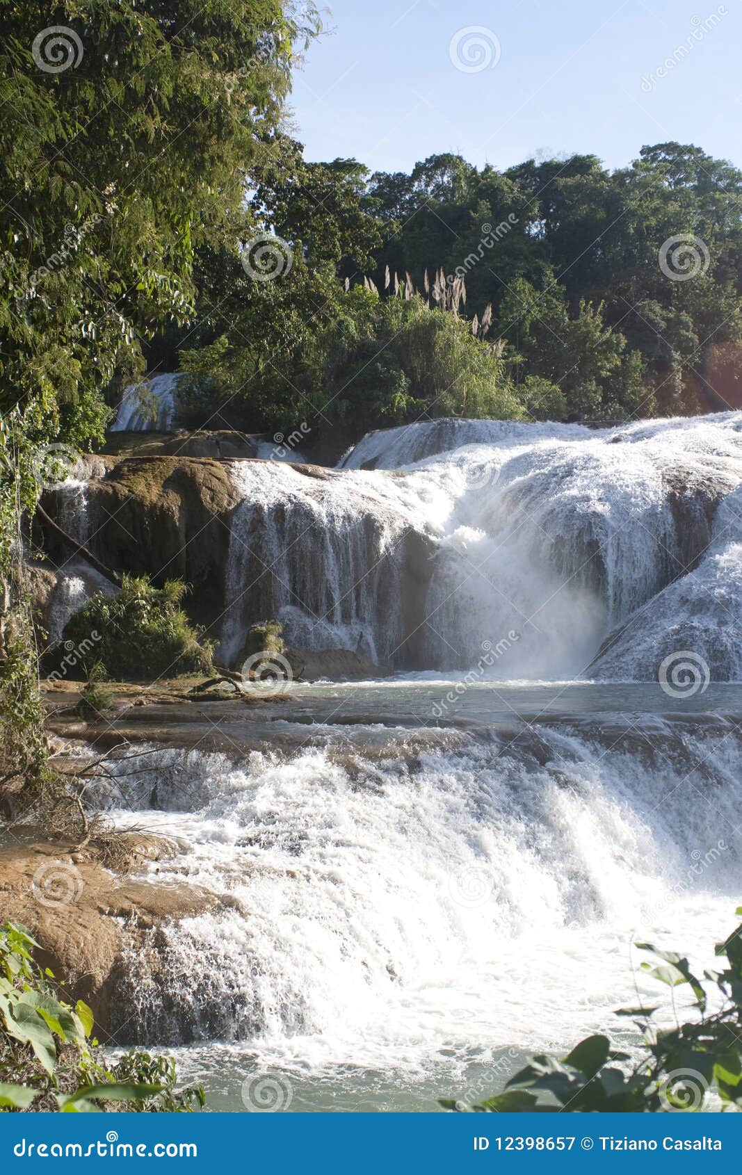 Misol Ha waterfall Mexico stock image. Image of misol - 12398657