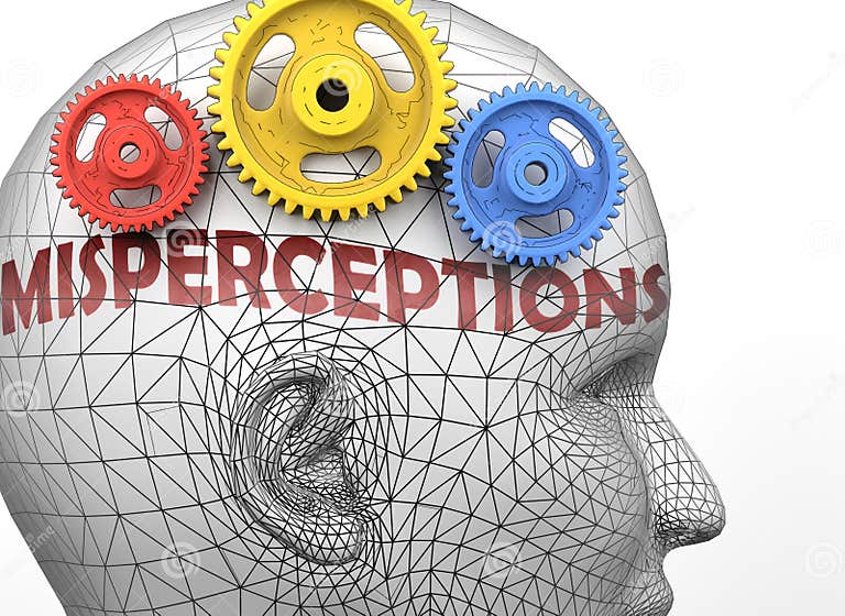 Misperceptions and Human Mind - Pictured As Word Misperceptions Inside ...
