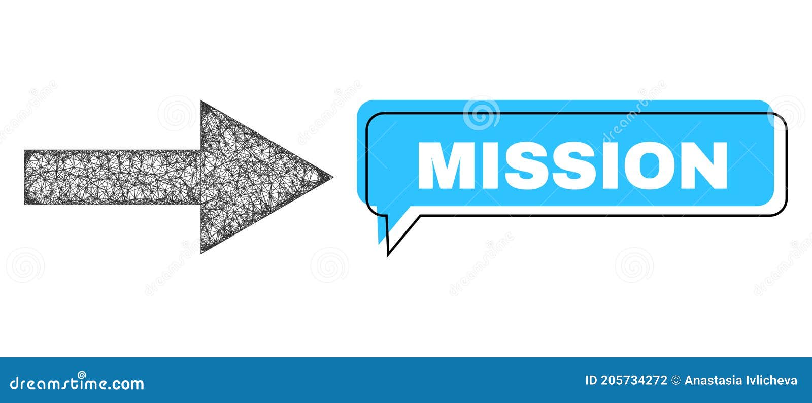 Misplaced Mission Conversation Frame and Linear Arrow Right Icon Stock ...