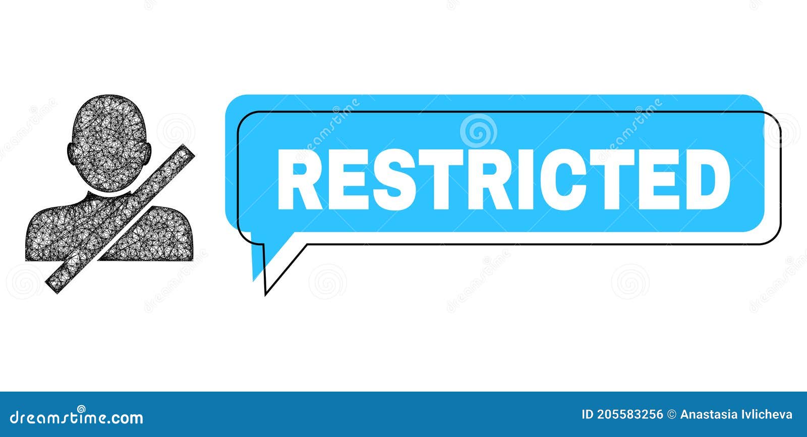 Misplaced Restricted Conversation Bubble and Linear Restricted User ...