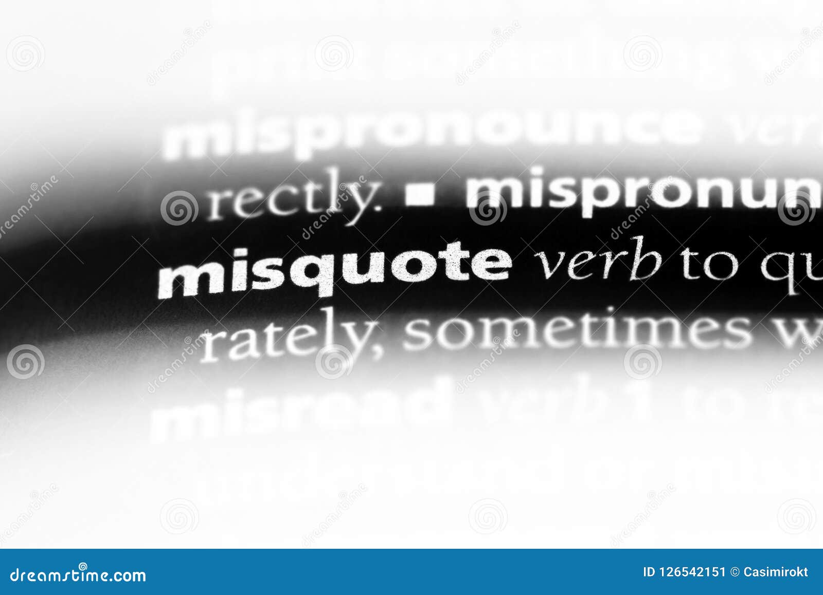 Misquote stock image. Image of isolated, word, idea - 126542151