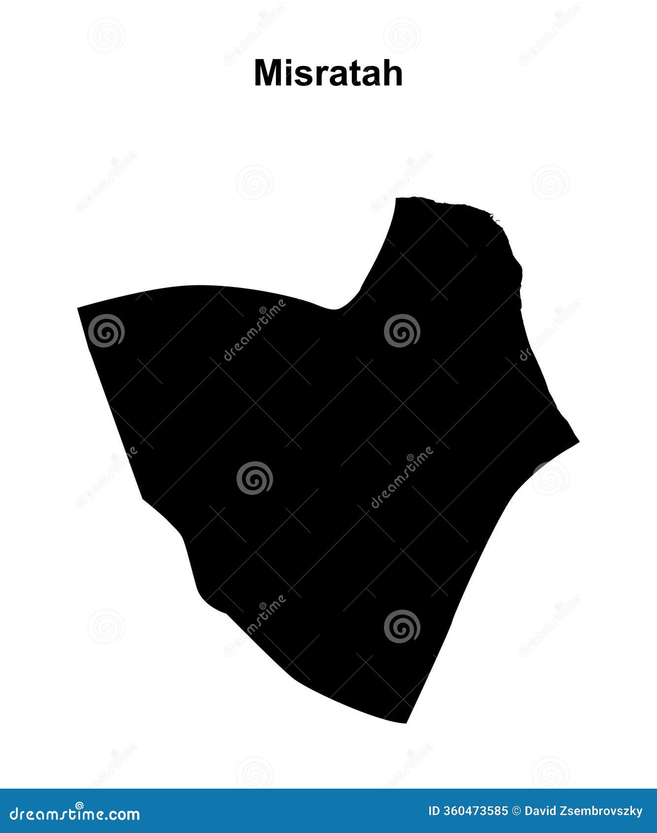 Misratah outline map stock illustration. Illustration of misratah ...