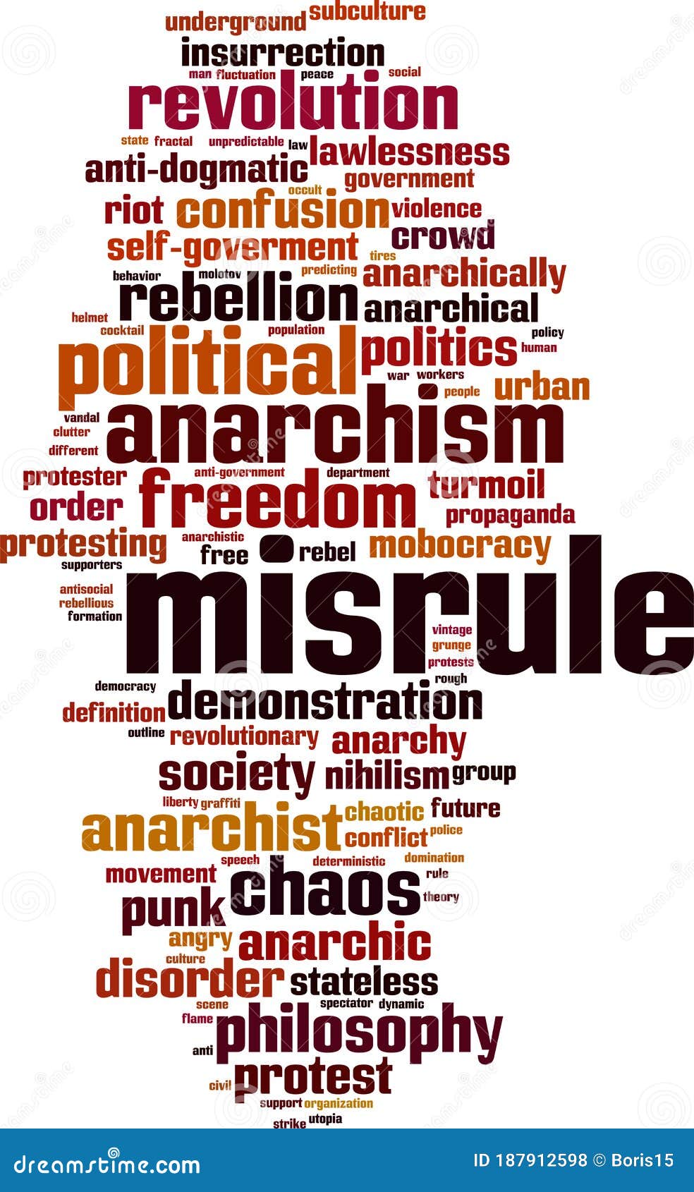 Misrule word cloud stock vector. Illustration of insurrection - 187912598