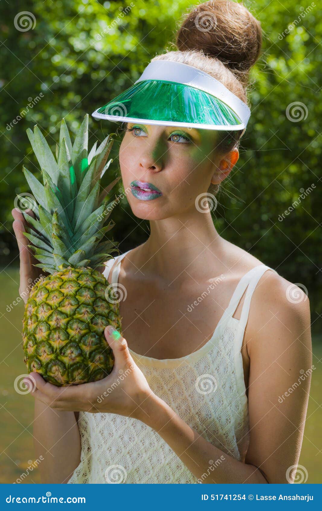 Miss Pineapple stock photo. Image of female, girl, young - 51741254