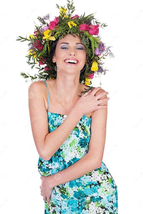 Miss spring stock photo. Image of dress, charming, beautiful - 29208392