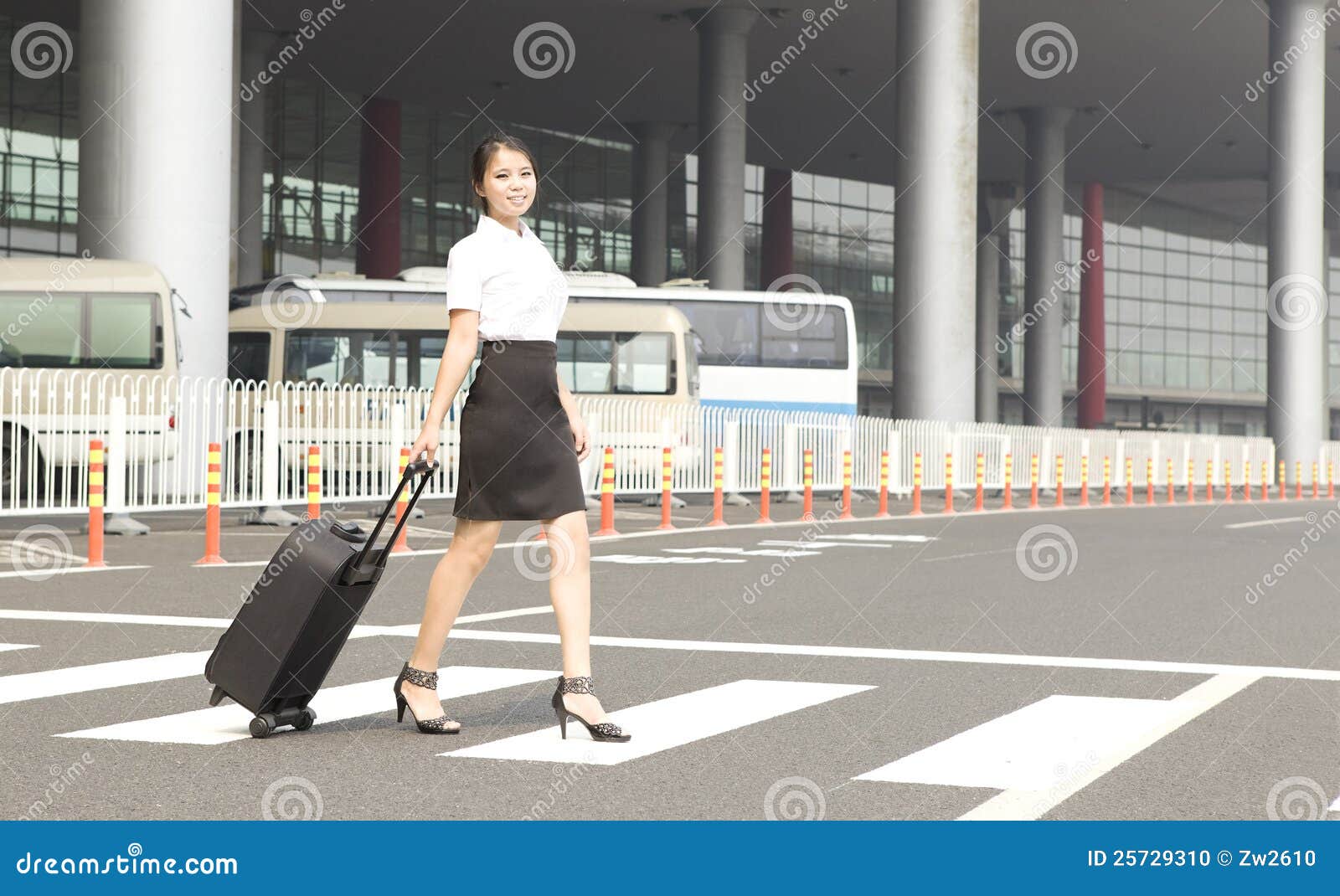 A miss staff on trip stock photo. Image of walk, woman - 25729310