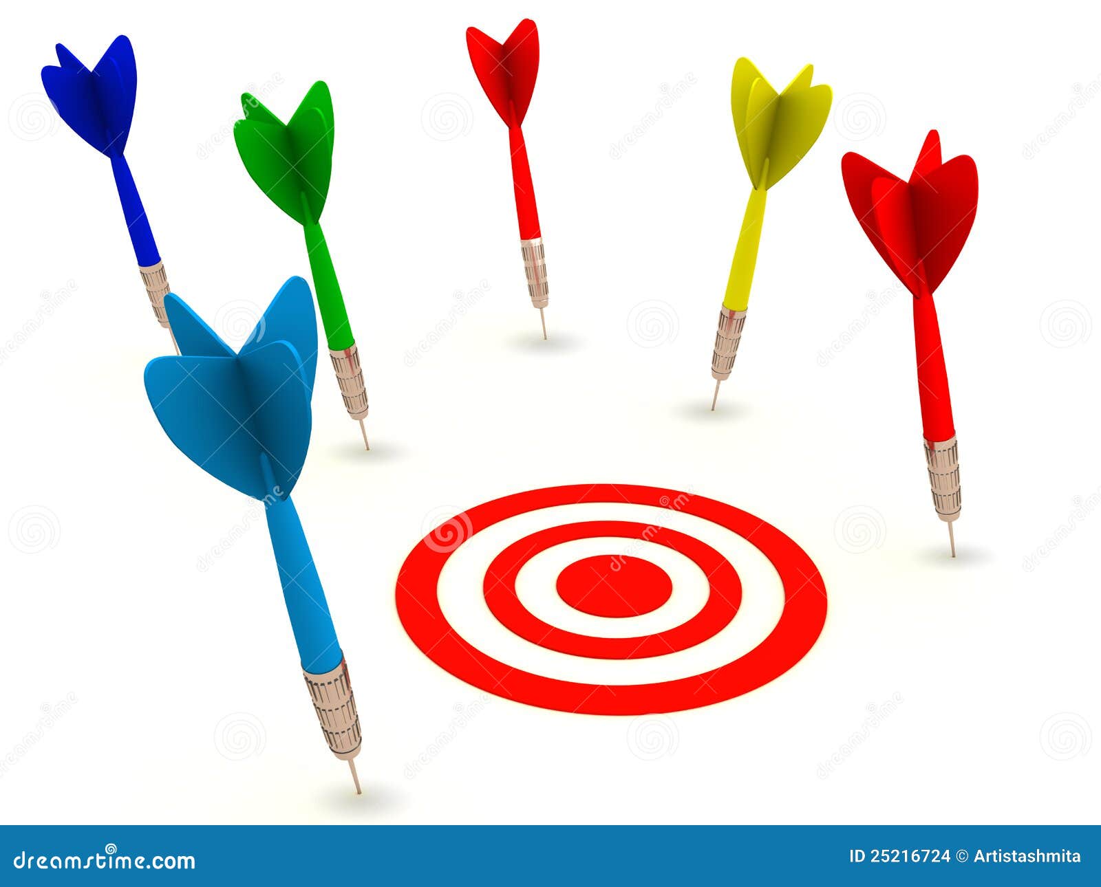 Miss the target stock illustration. Illustration of target - 25216724