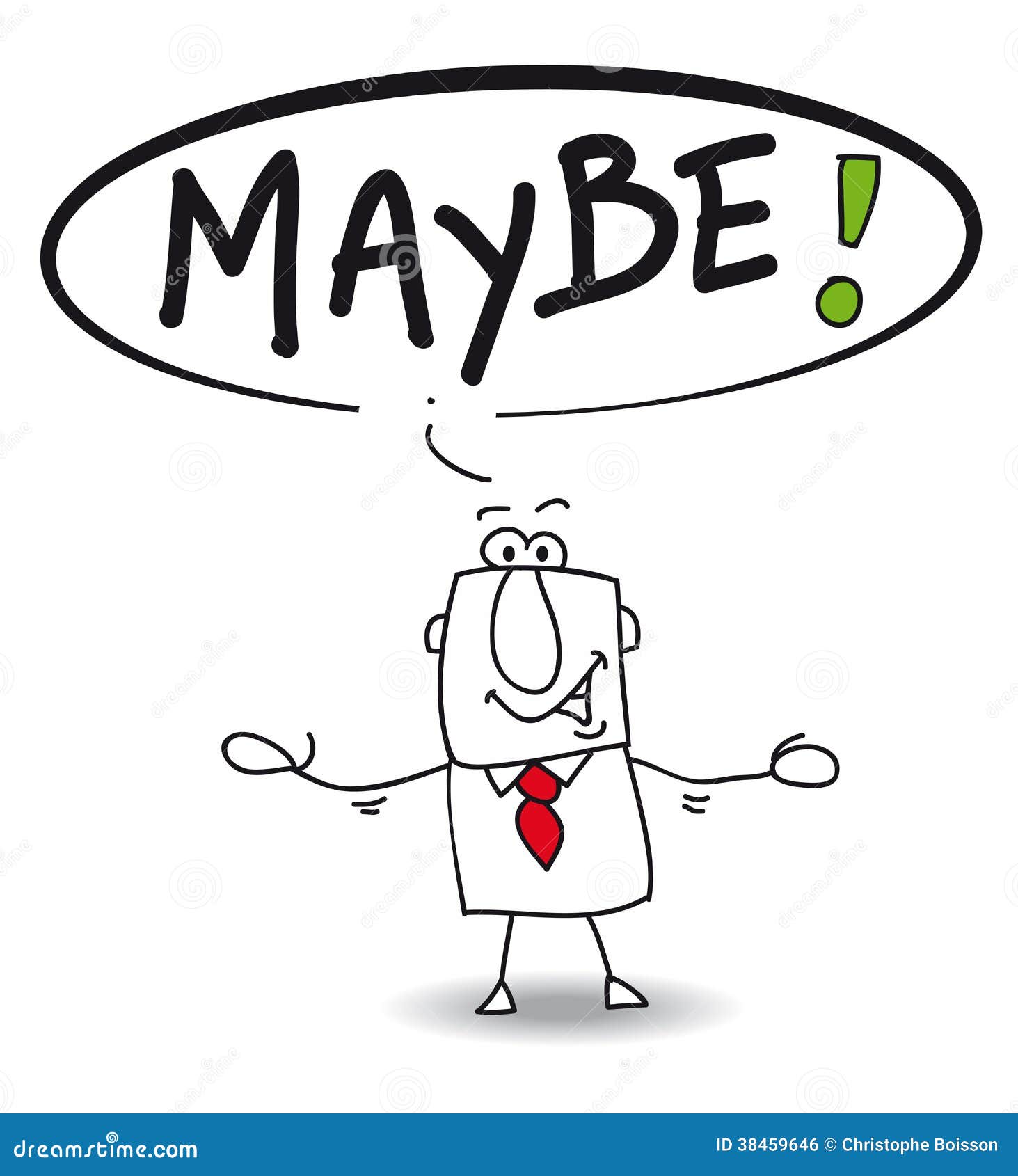Misschien vector illustratie. Illustration of misschien - 38459646