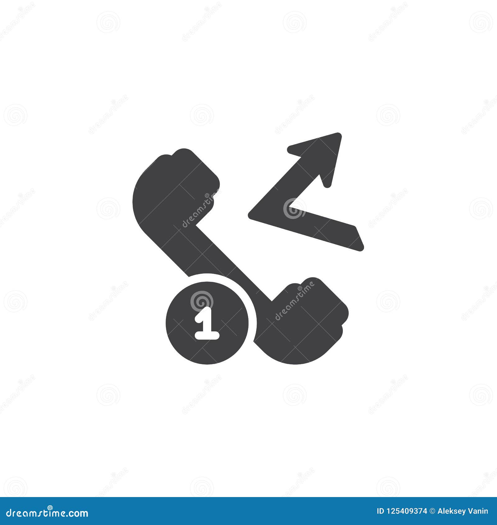 Missed Call Notification Vector Icon Stock Vector - Illustration of ...
