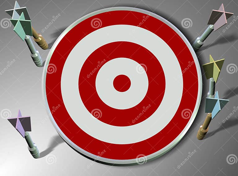 Missed target stock illustration. Illustration of play - 25724067