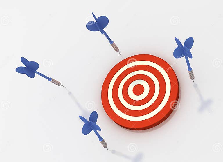 Missed the Target stock illustration. Illustration of dart - 25862443