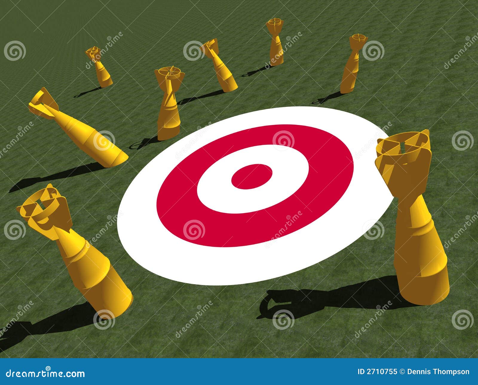 Missing Target Cartoon Vector | CartoonDealer.com #24909933