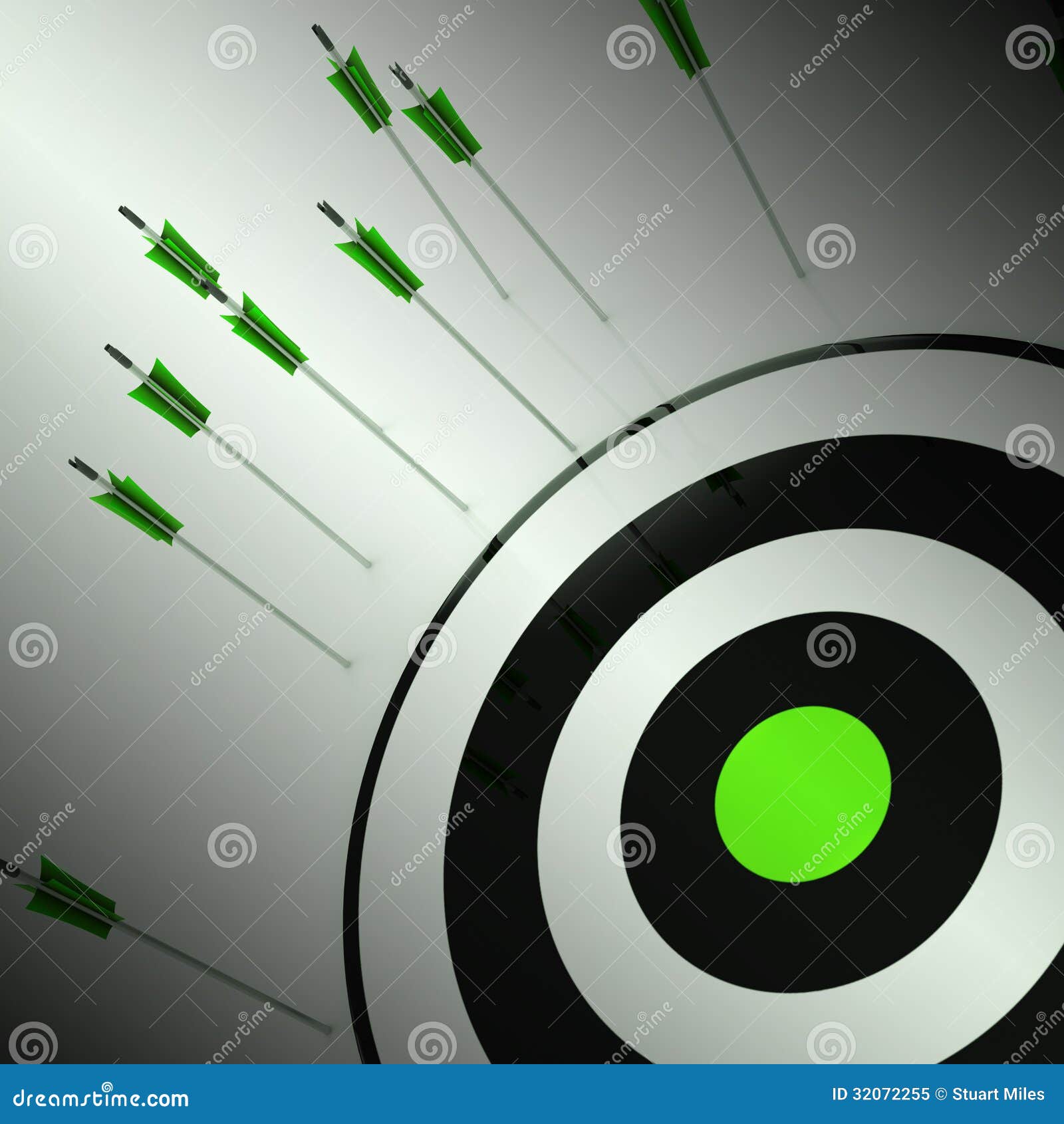 Missed Target Shows Incapable Inaccurate Loser Stock Illustration ...