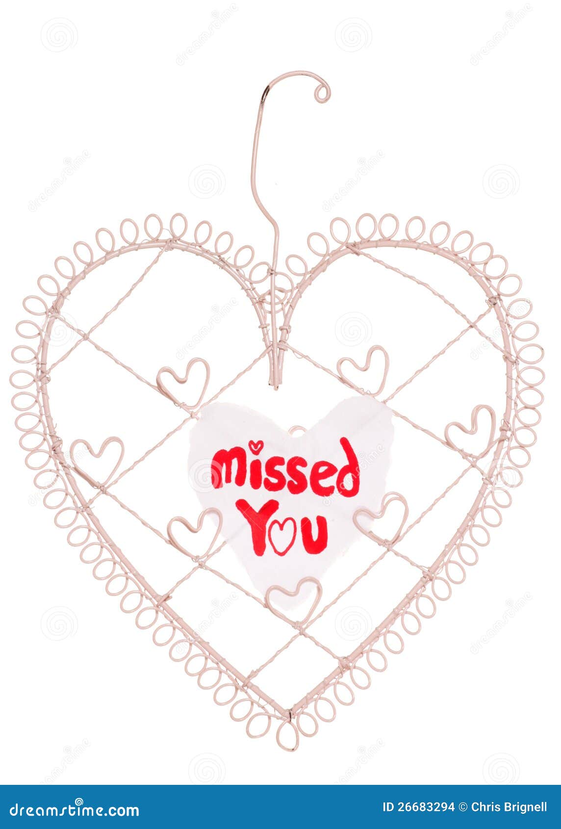 Missed You Message on a Heart Note Board Stock Photo - Image of ...