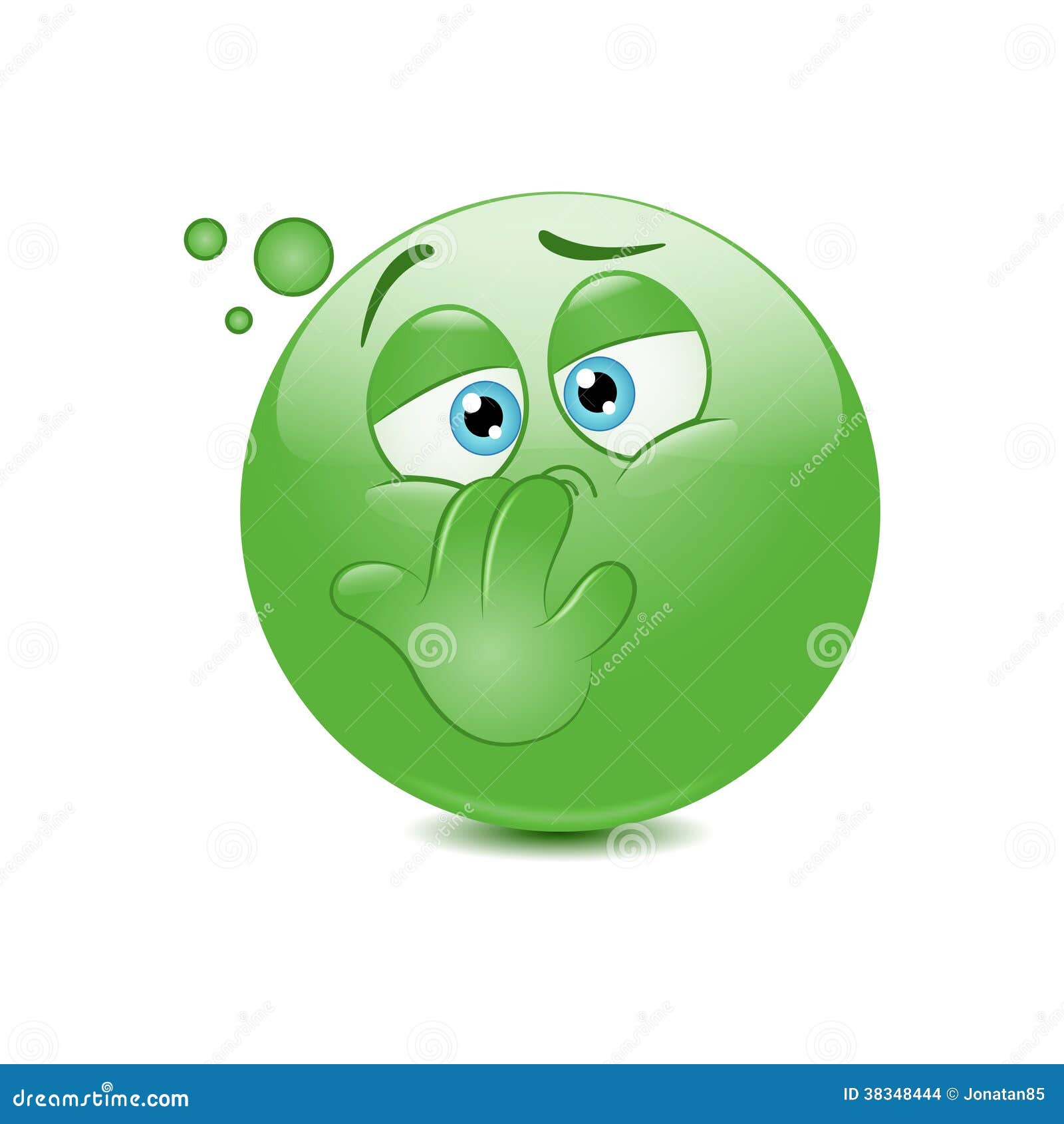 Misselijk makende emoticon vector illustratie. Illustration of zieken ...
