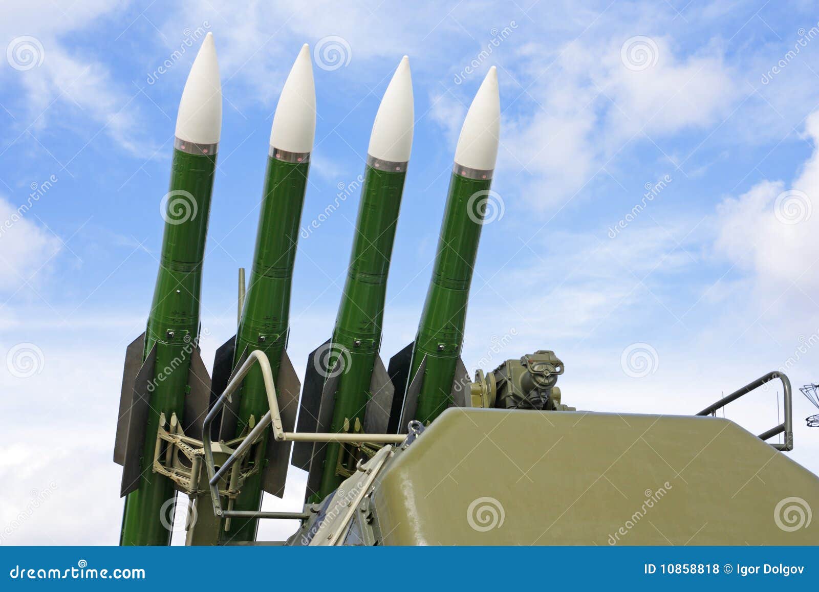 Missile stock photo. Image of four, clouds, aviation - 10858818