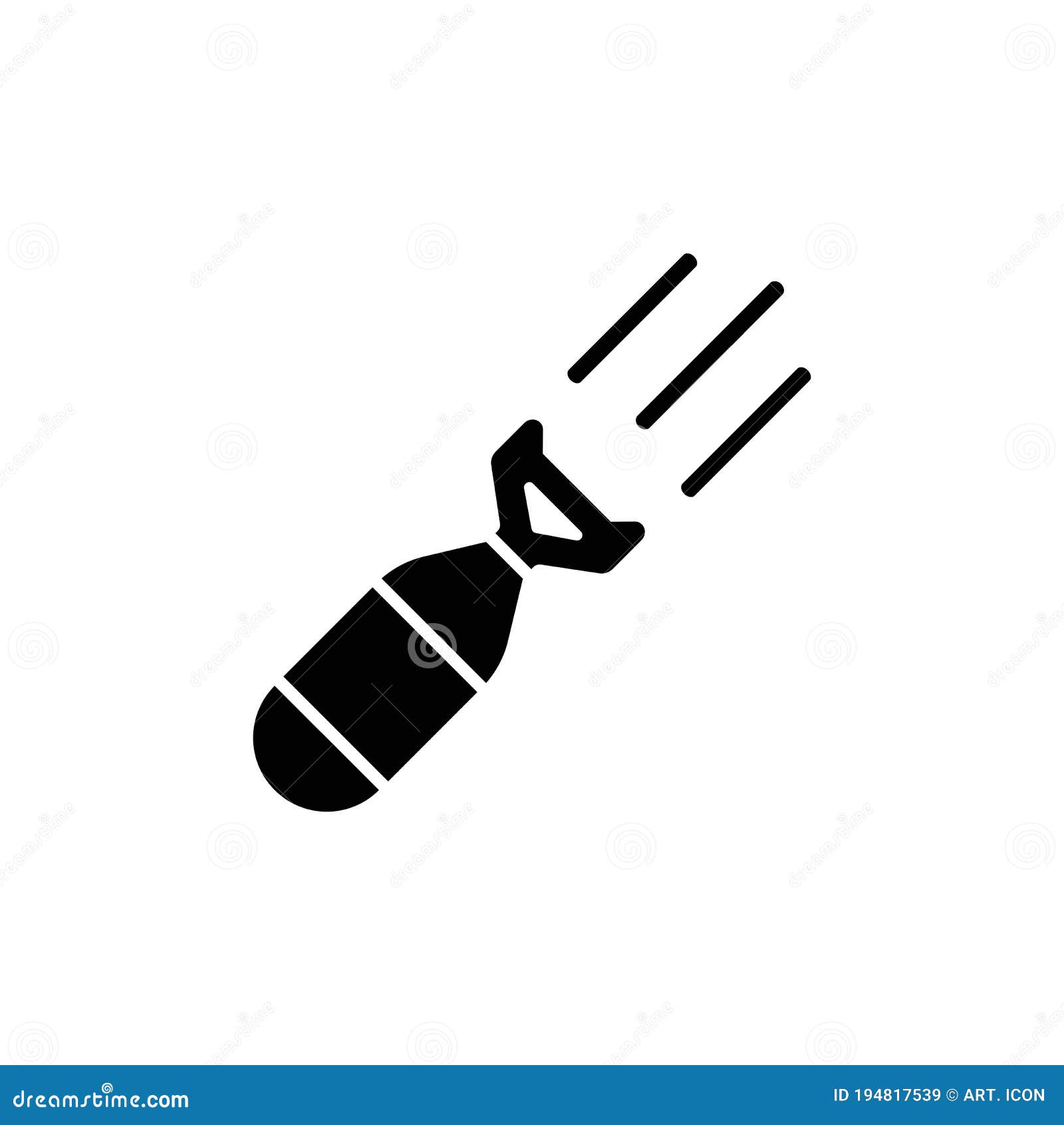 Missile Vector Icon Isolated On Transparent Background, Missile ...
