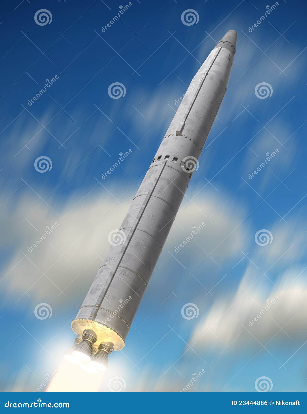 The missile stock illustration. Illustration of exploding - 23444886