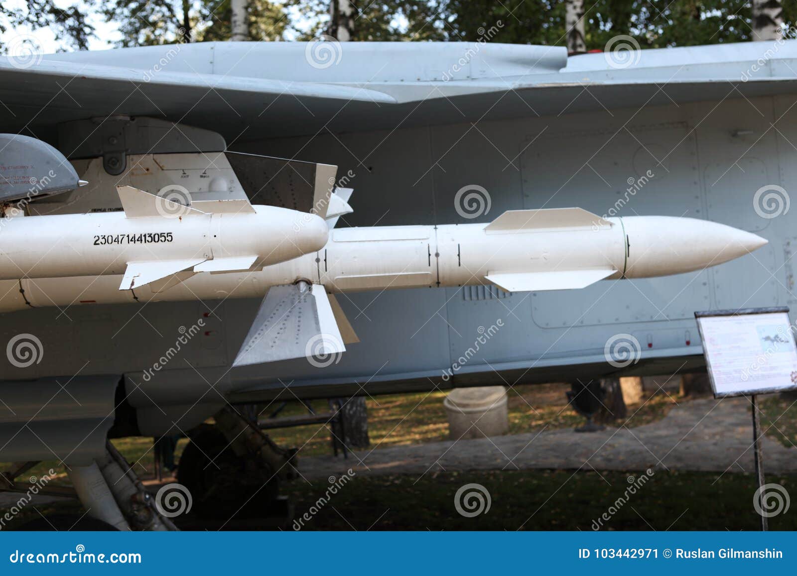 The Missile Air-air Suspended Under the Wing of Russian Fighter ...