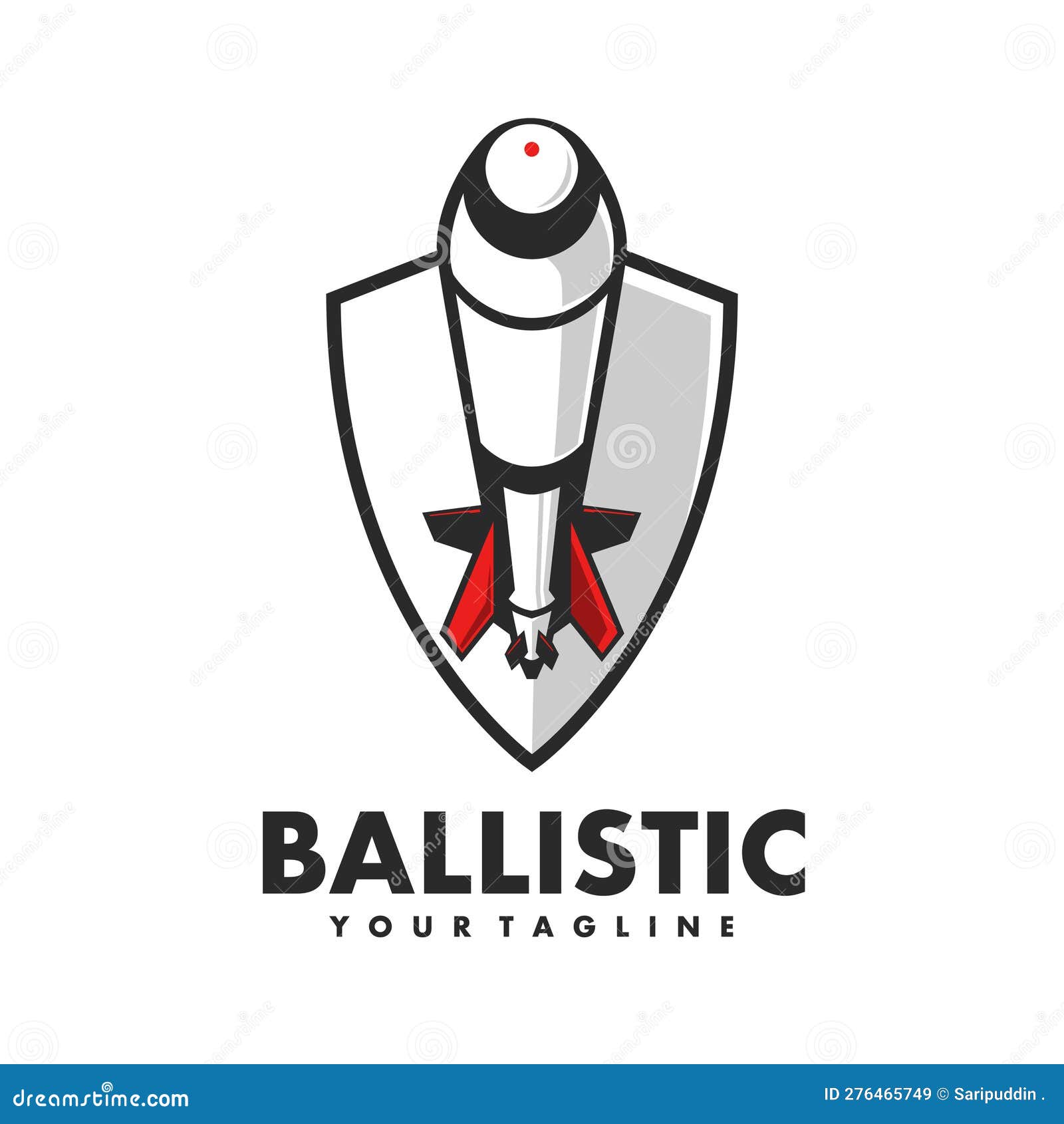 Missile Ballistic stock vector. Illustration of vector - 276465749