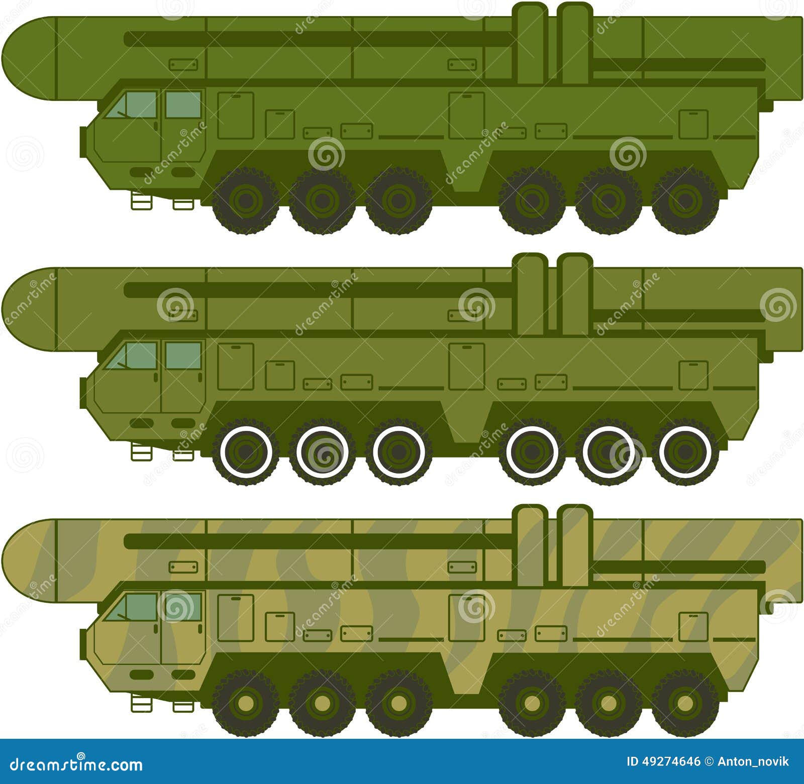 Missile Carrier Vector | CartoonDealer.com #49274646