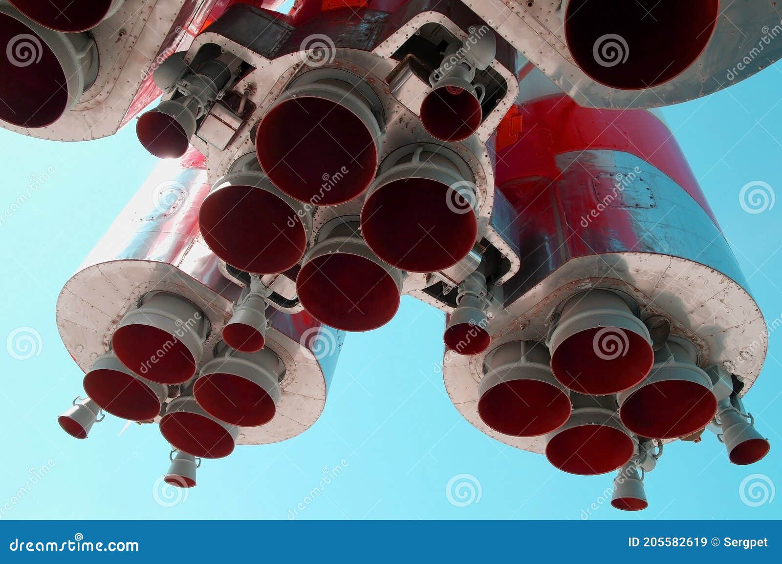 Missile Engine of Space Rocket Stock Image - Image of explore, russian ...