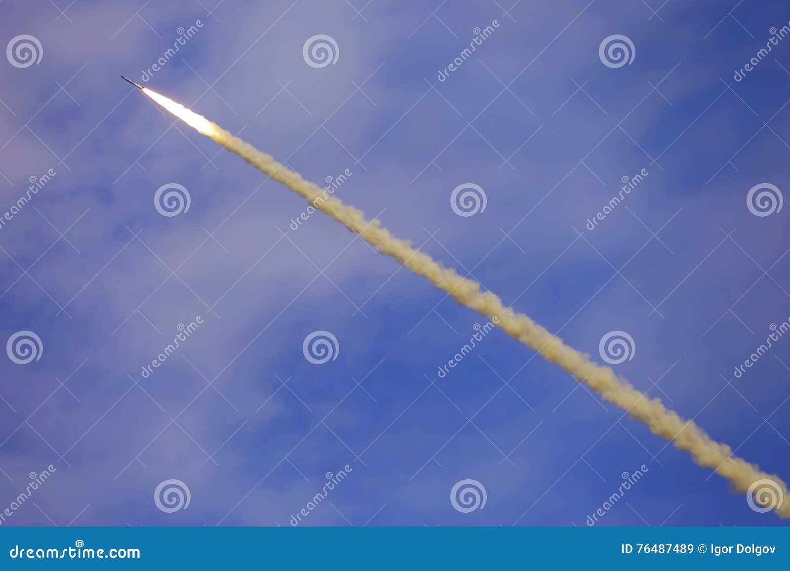 The Flight Of The Missile, Retaliate, Artillery Division In The Desert ...