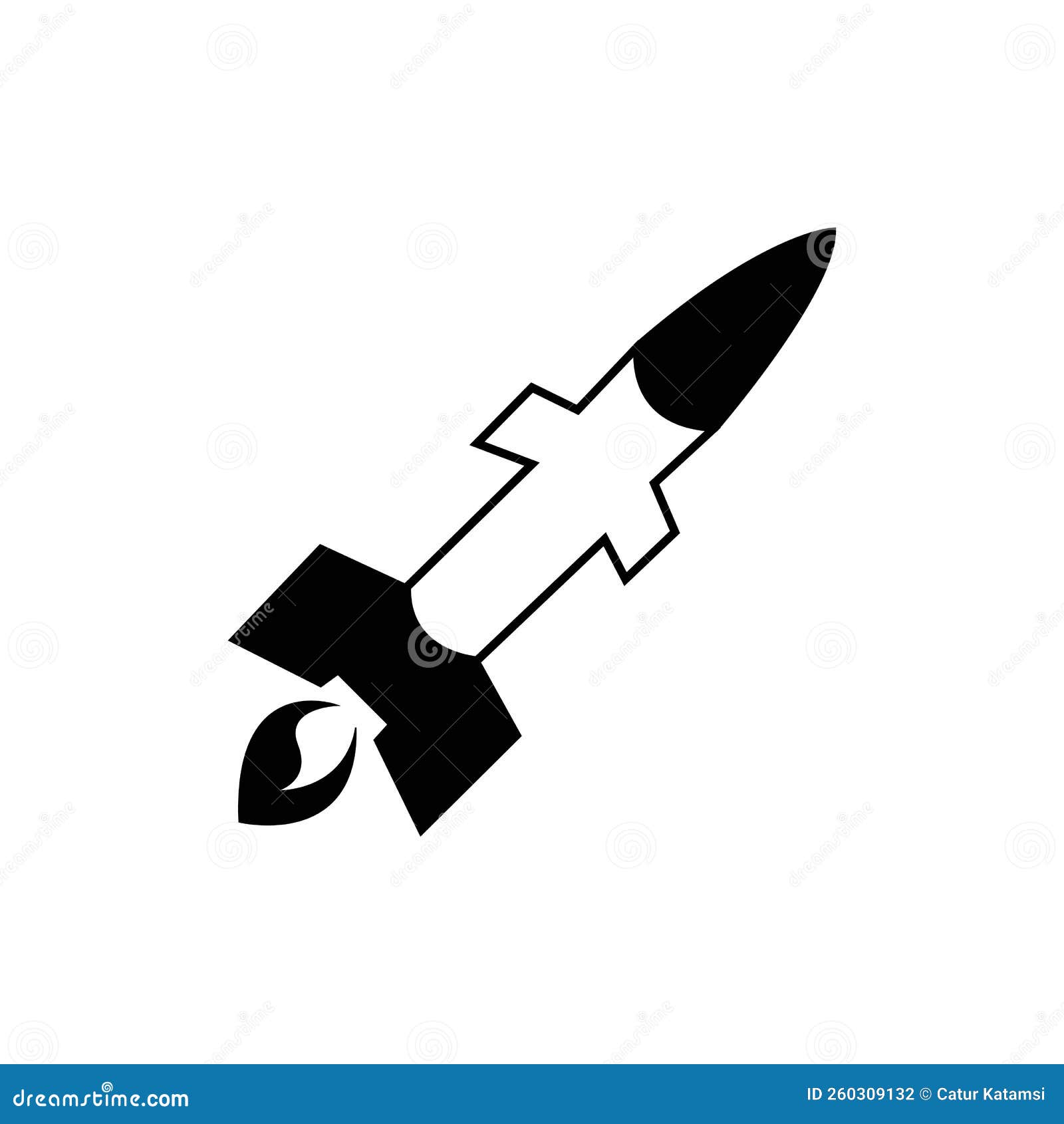 Missile icon logo vector stock vector. Illustration of symbol - 260309132