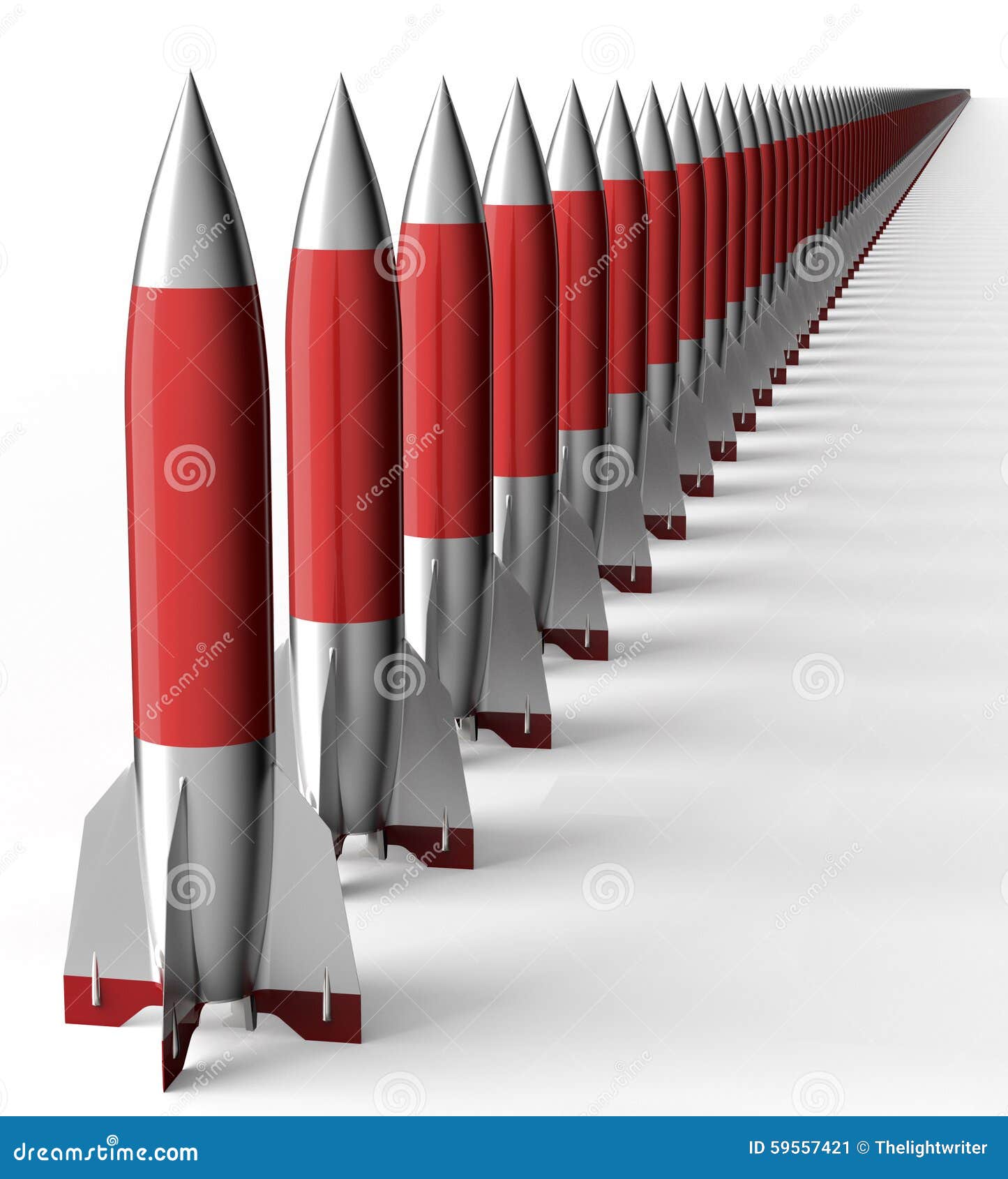 Missile Isolated on a Back Ground with Cilpping Path Stock Illustration ...