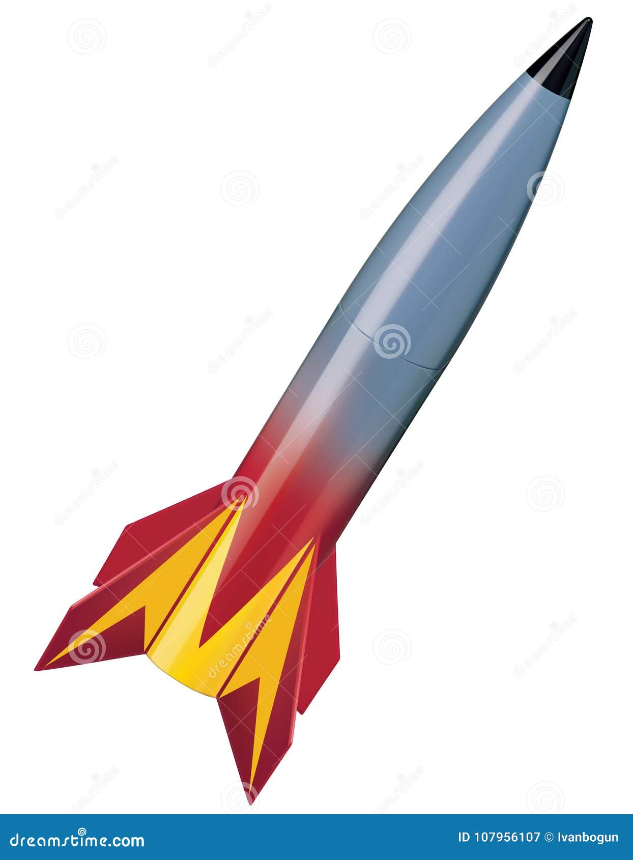 Missile isolated vector stock vector. Illustration of bomb - 107956107