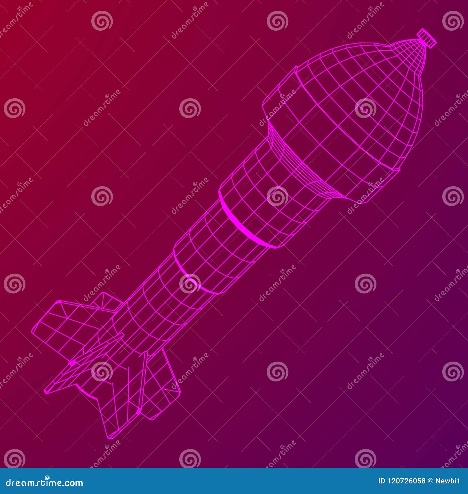 Missile, Nuclear Bomb Vector Stock Vector - Illustration of defense ...