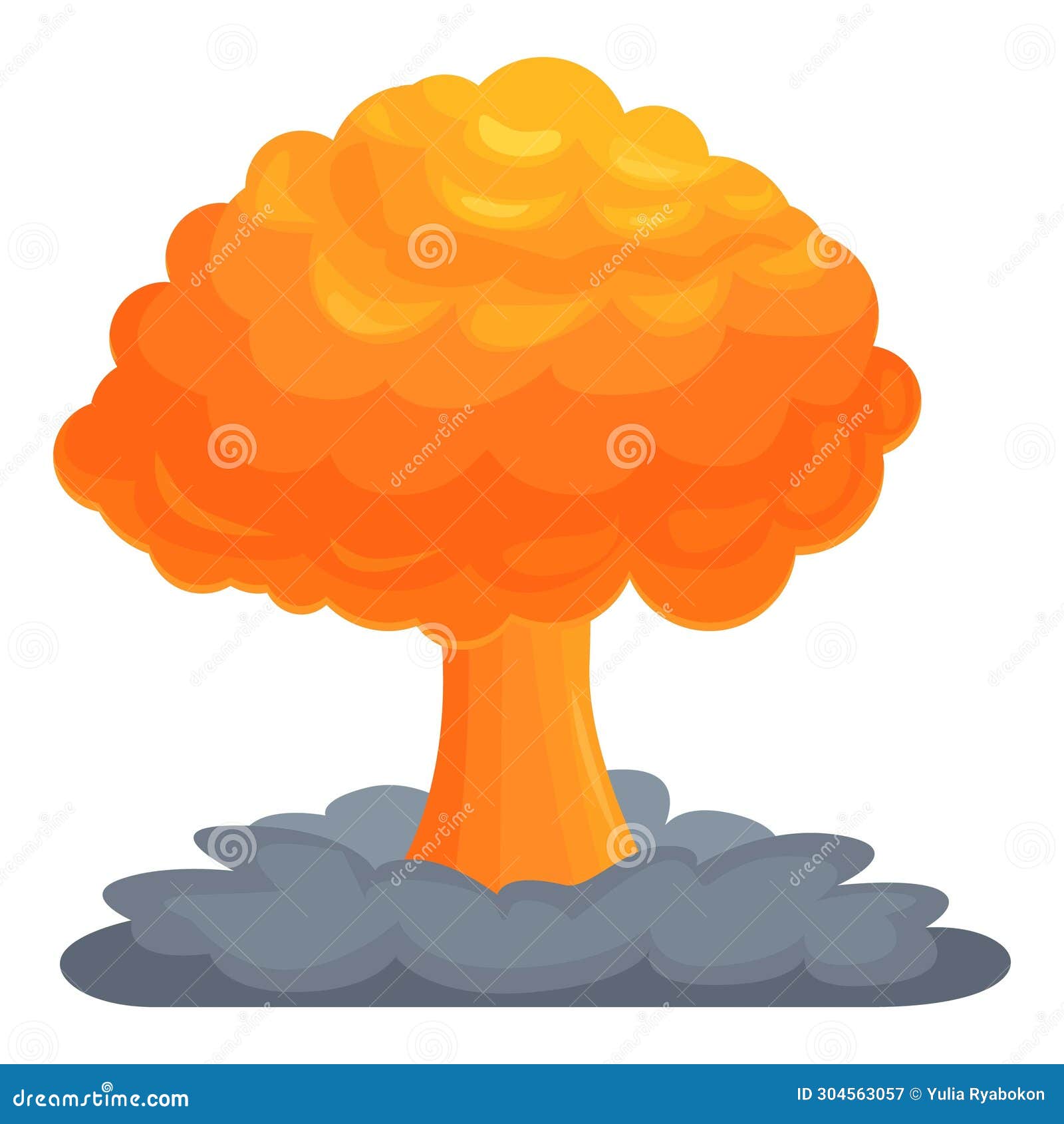 Missile Nuclear Explosion Icon Cartoon Vector. Device Force Stock ...
