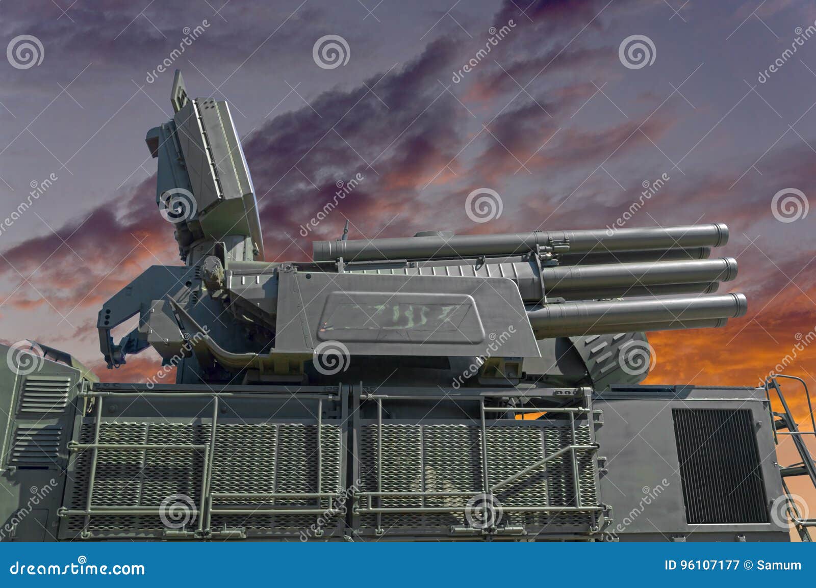 Missile Pantsir-S1 E Sistema Di Armamento Contraereo Immagine Stock ...