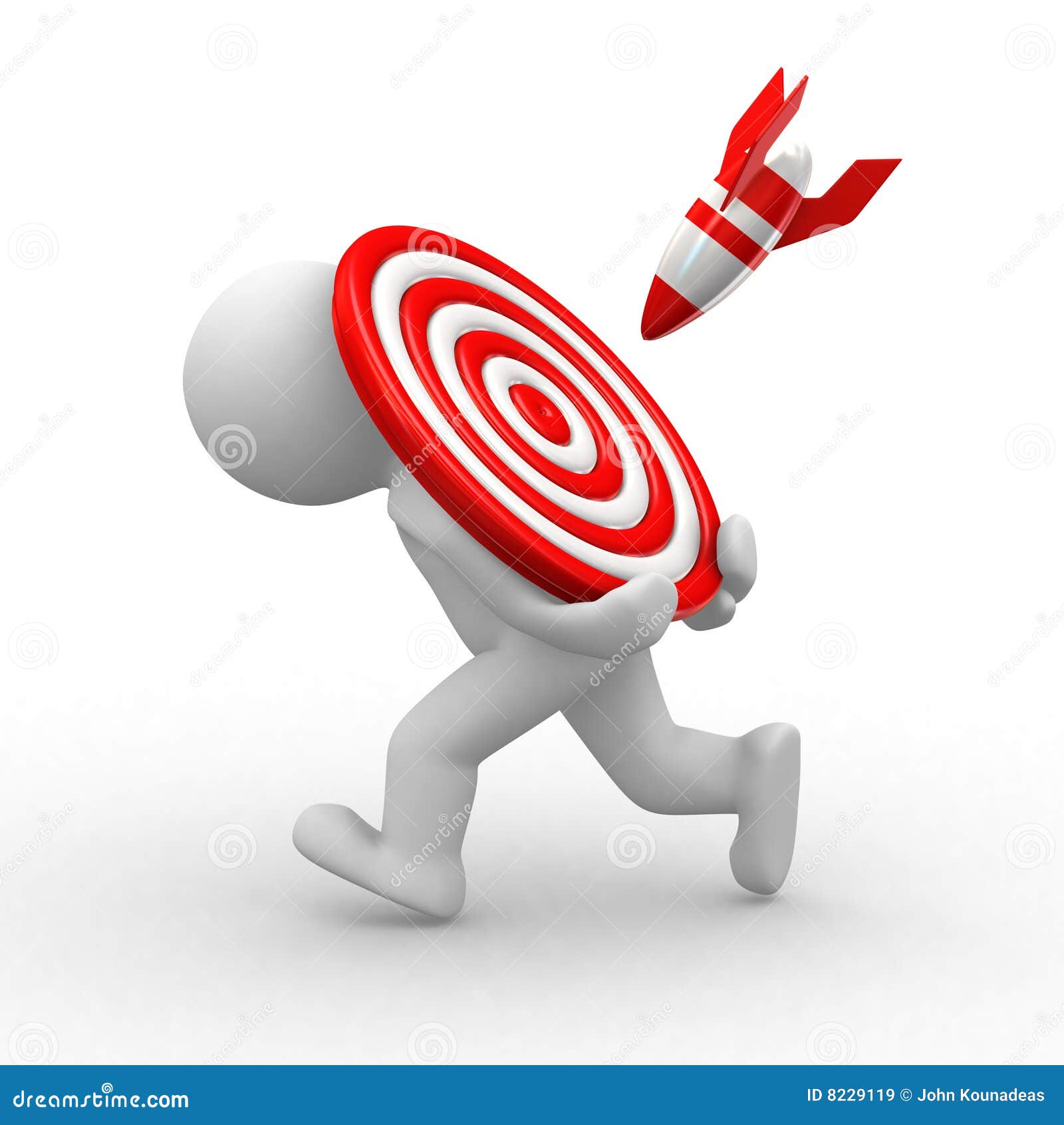 Missile on target stock illustration. Illustration of target - 8229119