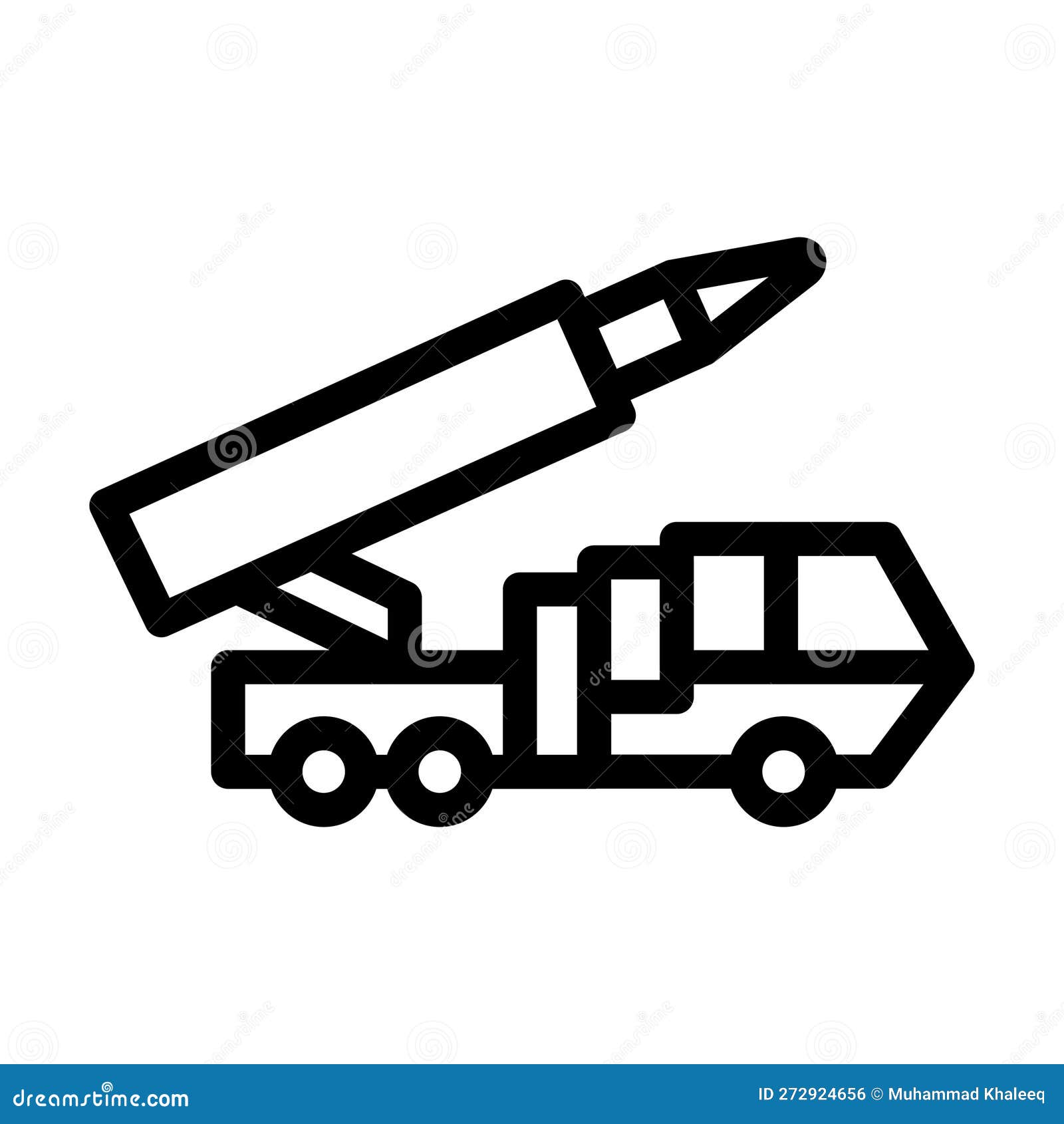 Missile Truck Vector Thick Line Icon for Personal and Commercial Use ... Missile Truck Vector Thick Line Icon for Personal and Commercial Use ...