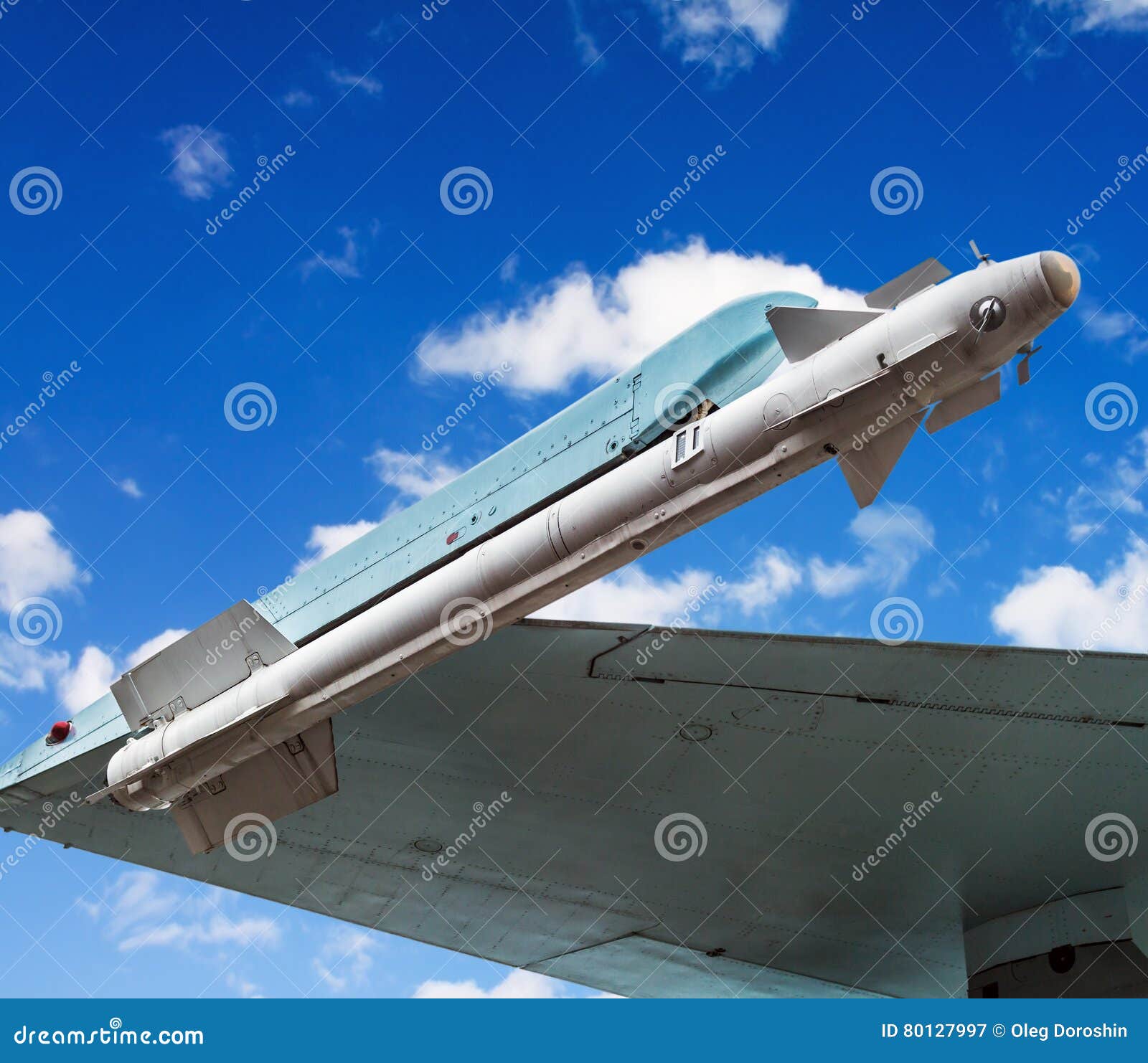 Missile Under the Wing Attack Aircraft Against the Sky Stock Image ...
