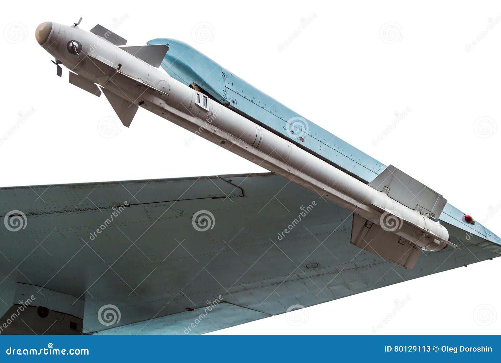 Missile Under the Wing Attack Aircraft Isolated Stock Image - Image of ...