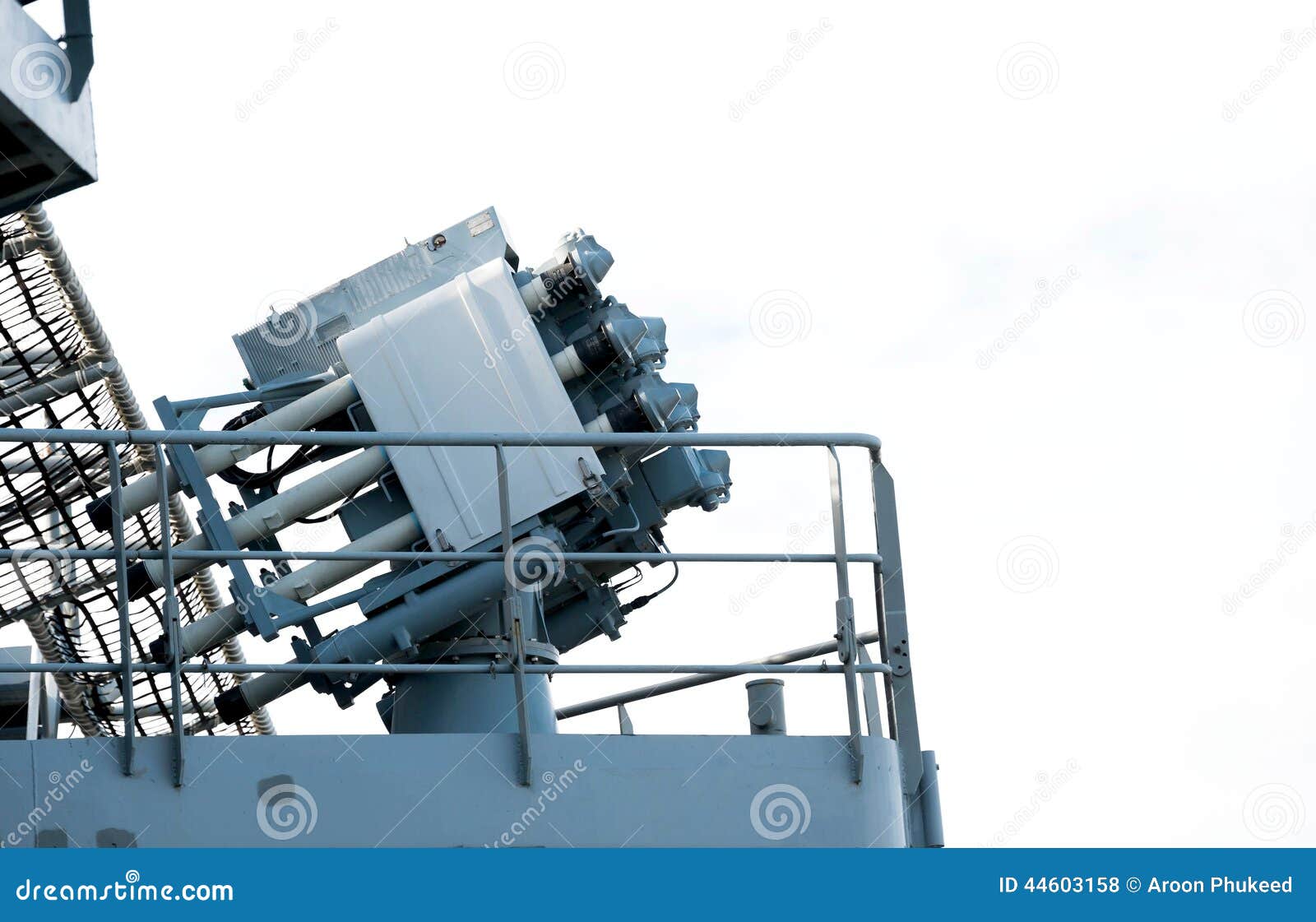 Missile on war ship stock photo. Image of attack, conflict - 44603158