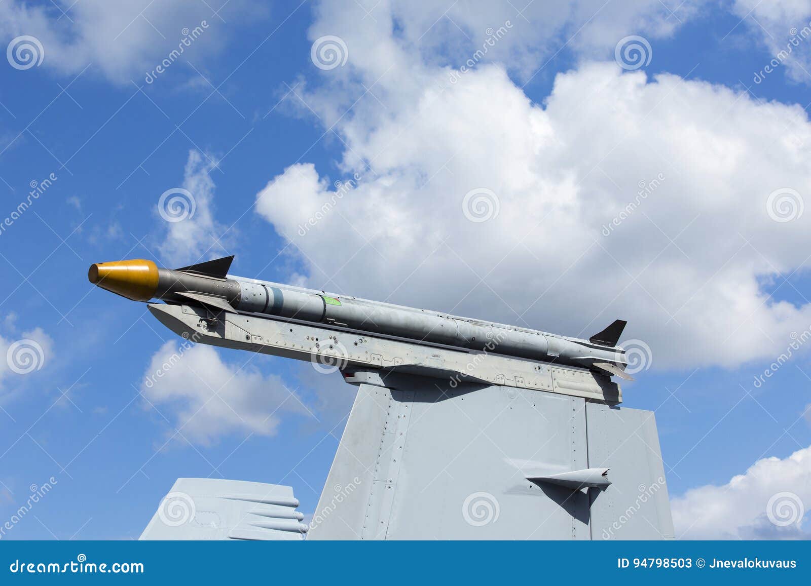 Missile on the wing. stock image. Image of army, armed - 94798503