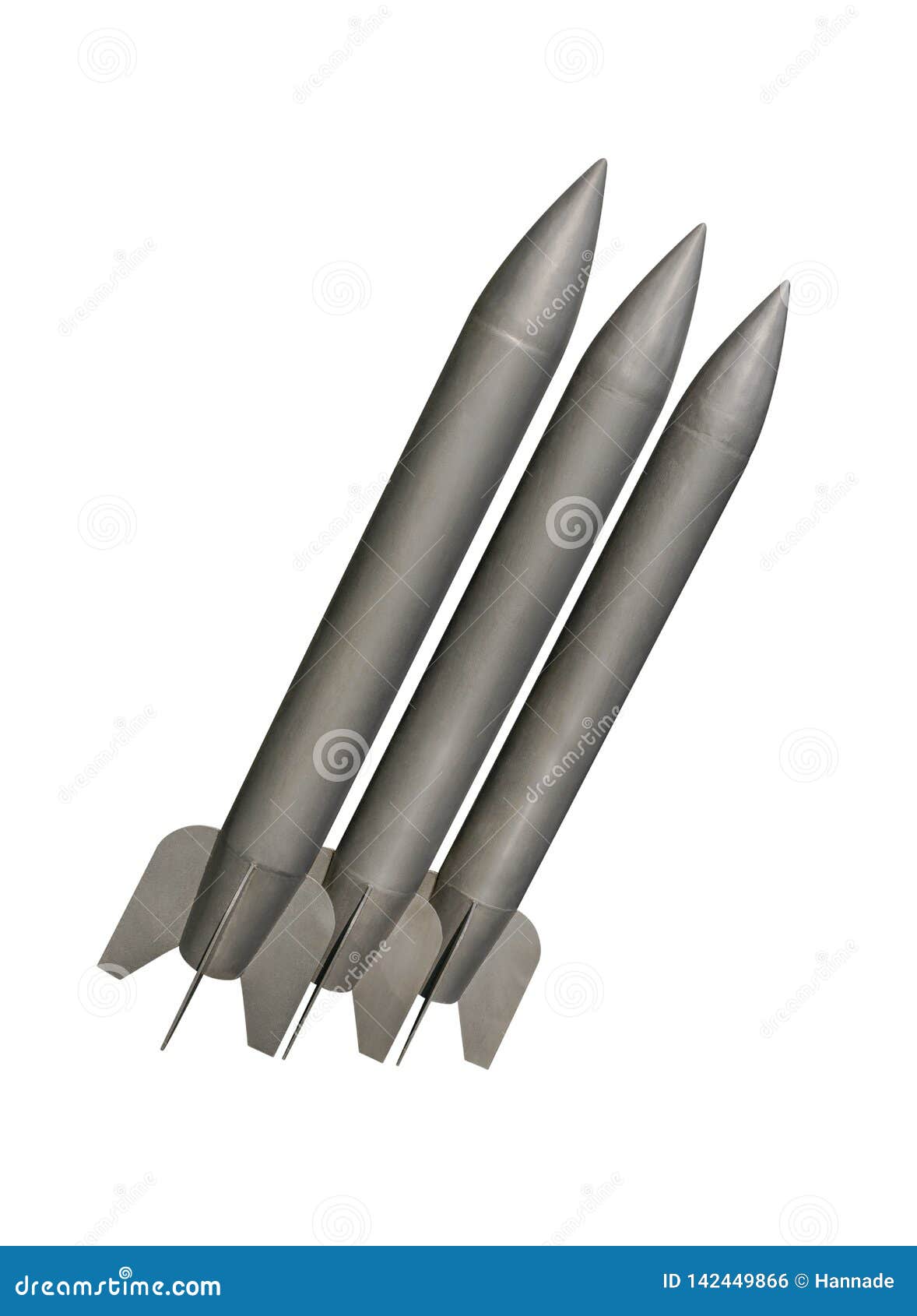 Missiles on White Background Stock Photo - Image of weapon, background ...
