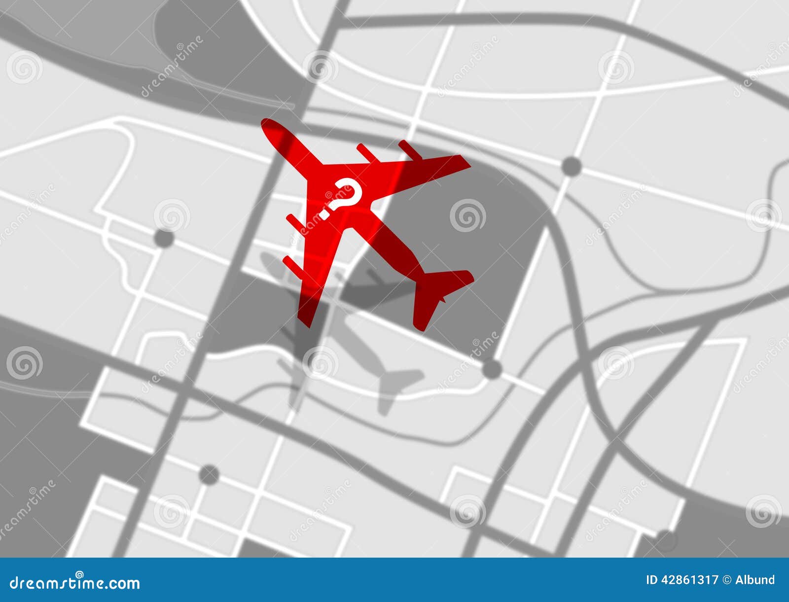 Missing Airplane stock illustration. Illustration of lost - 42861317