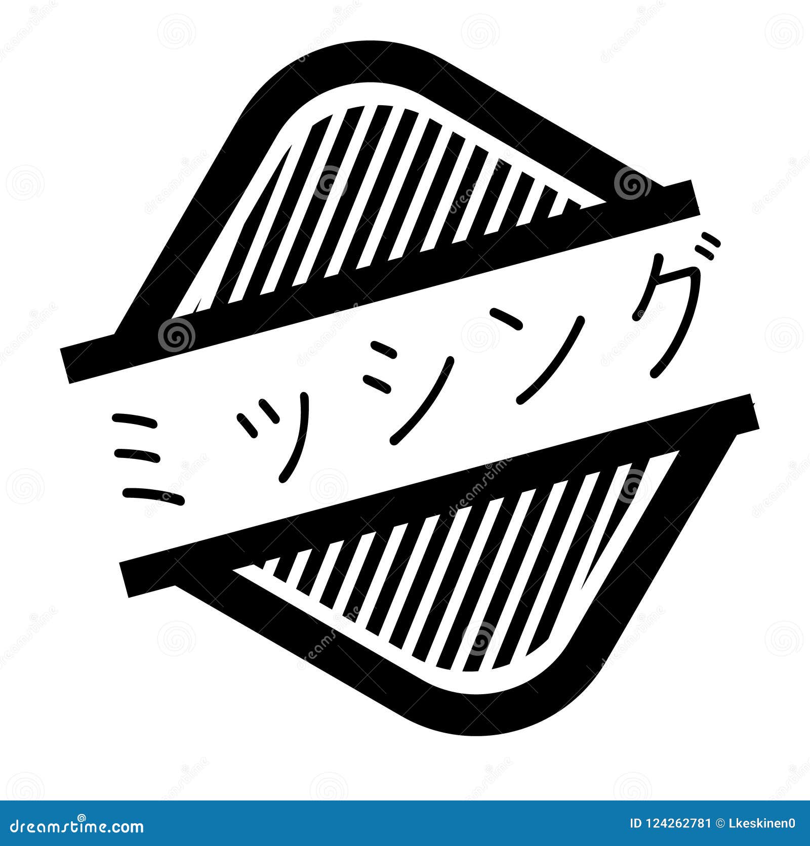Missing stamp on white stock vector. Illustration of remove - 124262781