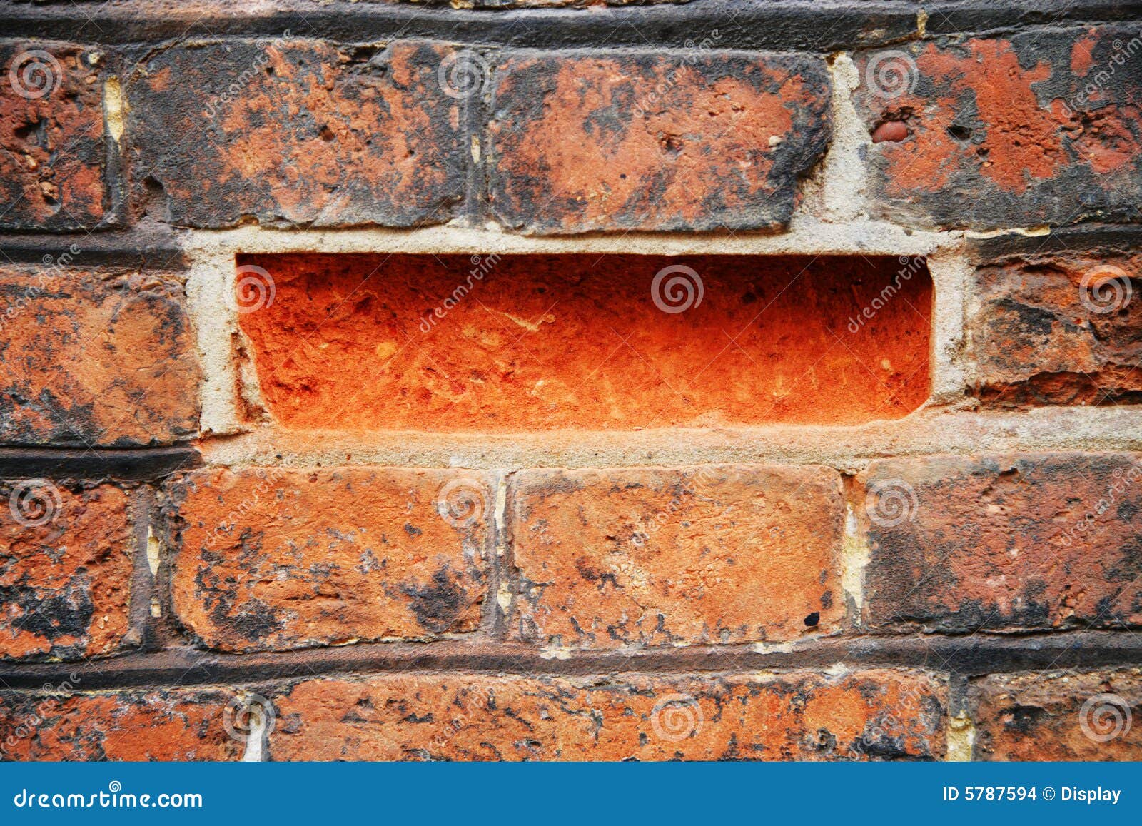 Missing brick stock photo. Image of brick, color, close - 5787594