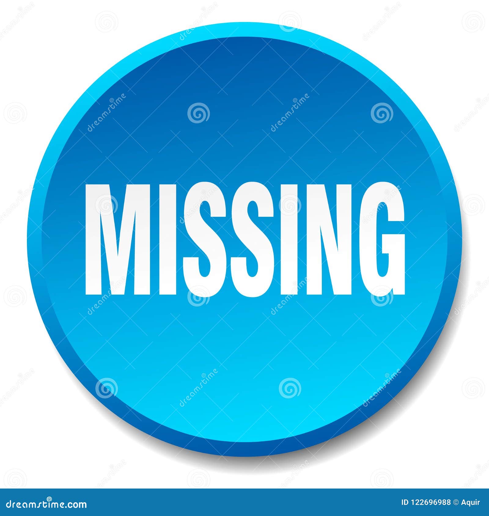 Missing button stock vector. Illustration of sign, button - 122696988